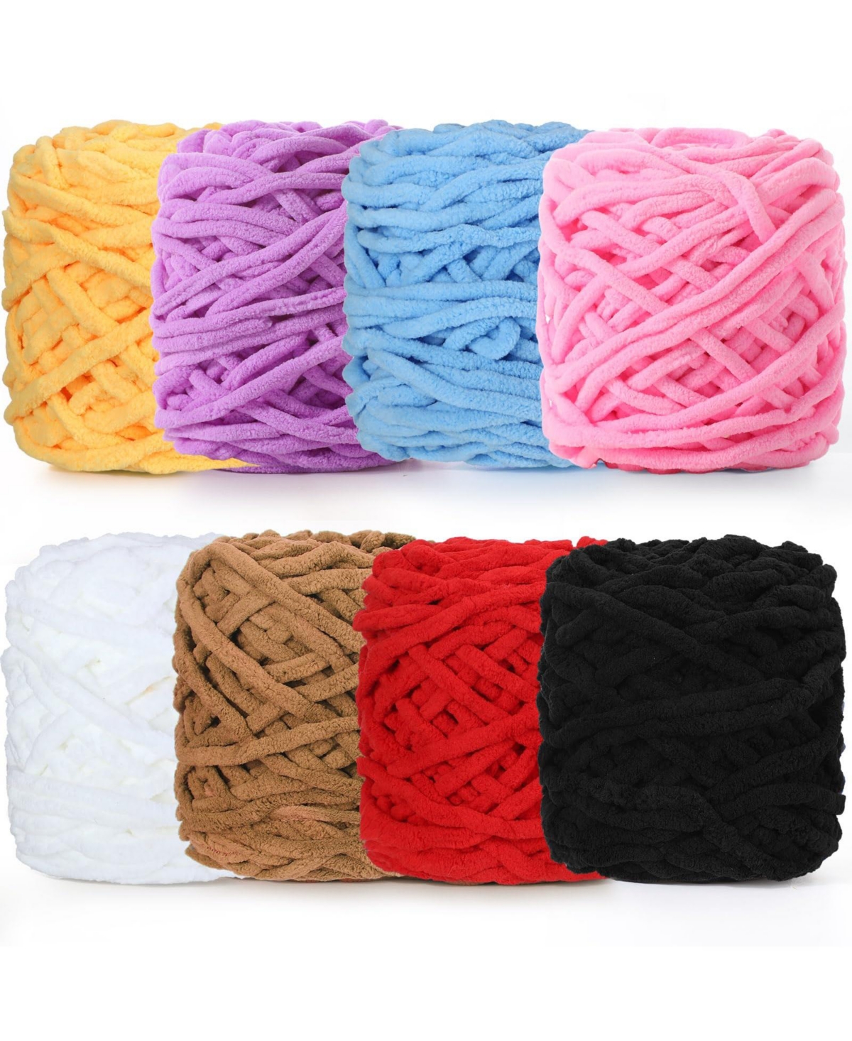 Click here for Gnuadz Chunky Chenille Yarn Crocheting Knitting Bl... prices
