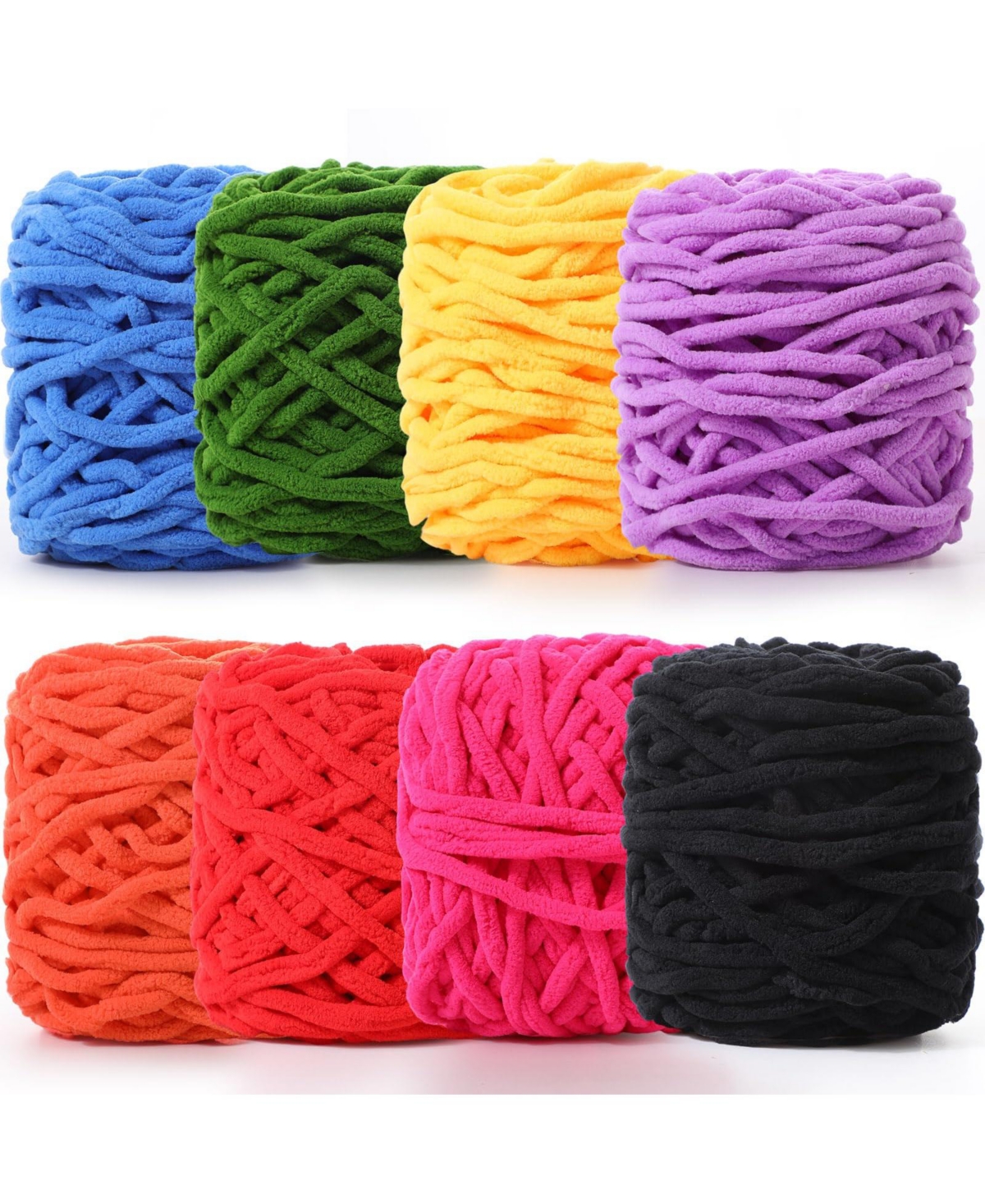 Click here for Gnuadz Chunky Chenille Yarn Crocheting Knitting Bl... prices
