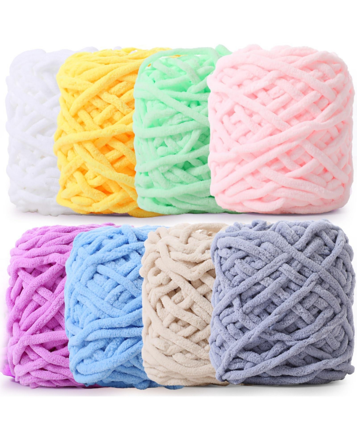Click here for Gnuadz Chunky Chenille Yarn Crocheting Knitting Bl... prices