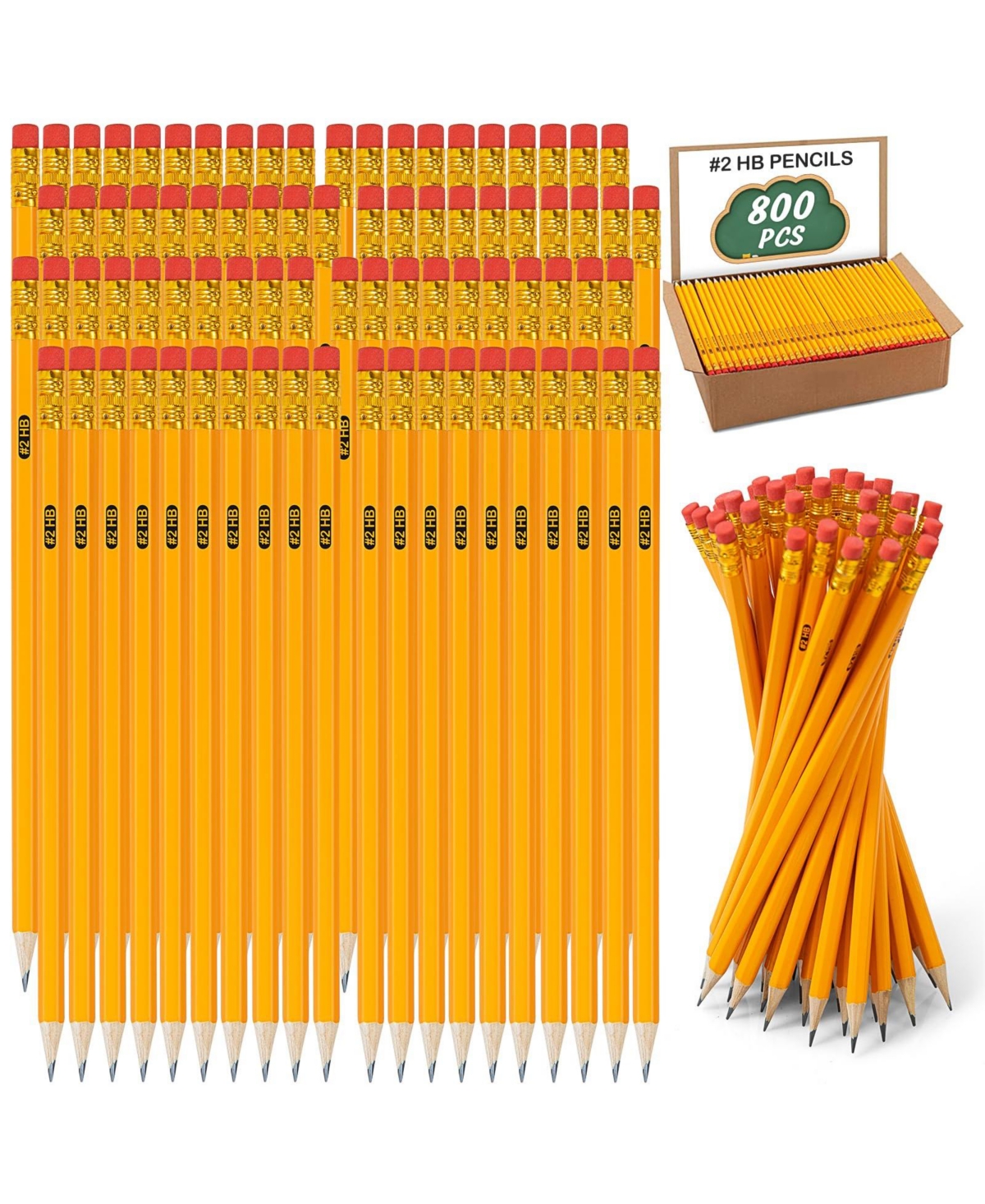 Click here for Gnuadz Pencils With Erasers Pre-sharpened For Writ... prices