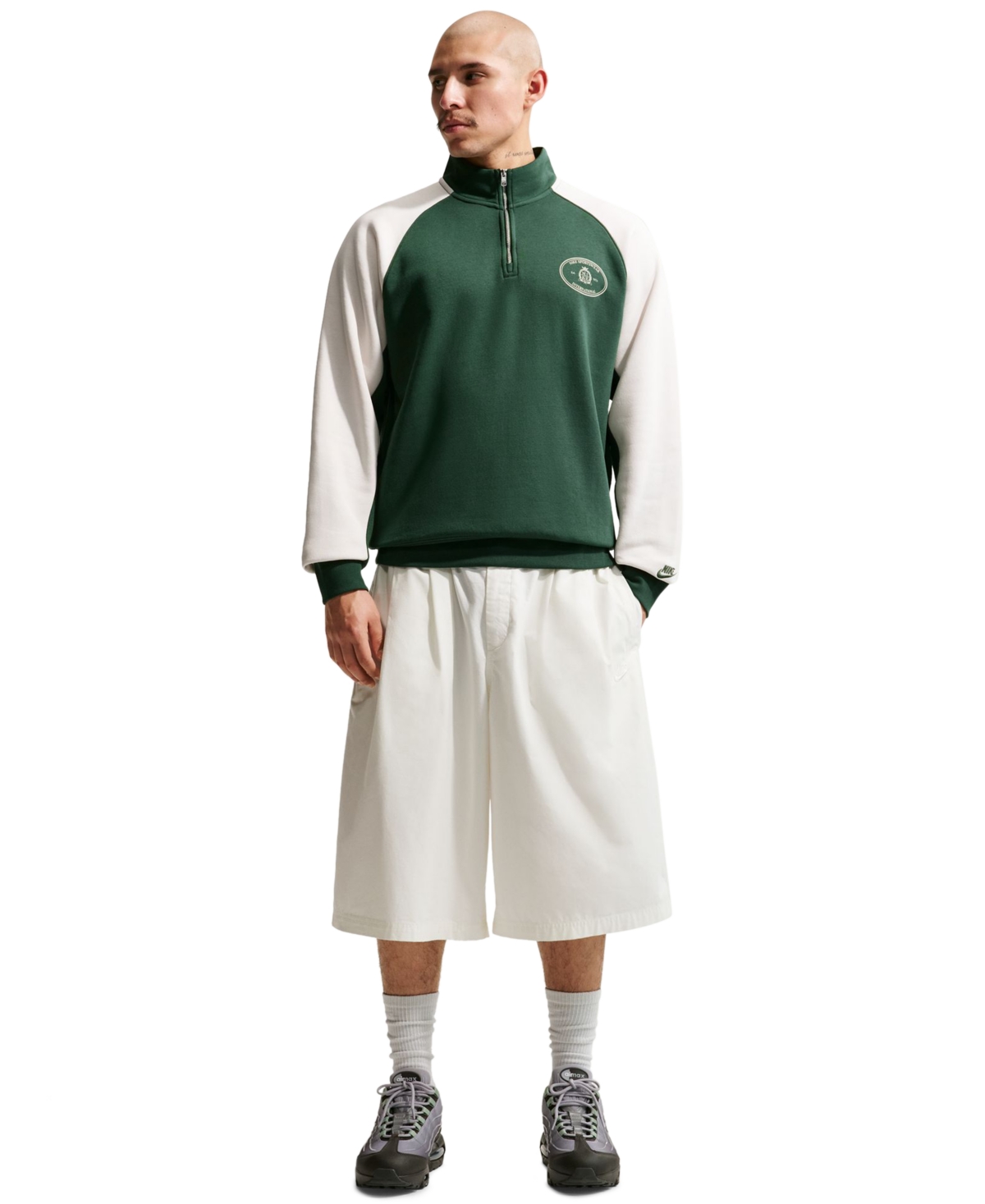 Click here for Nike Mens Sportswear Club Half-Zip Fleece Top - Fi... prices