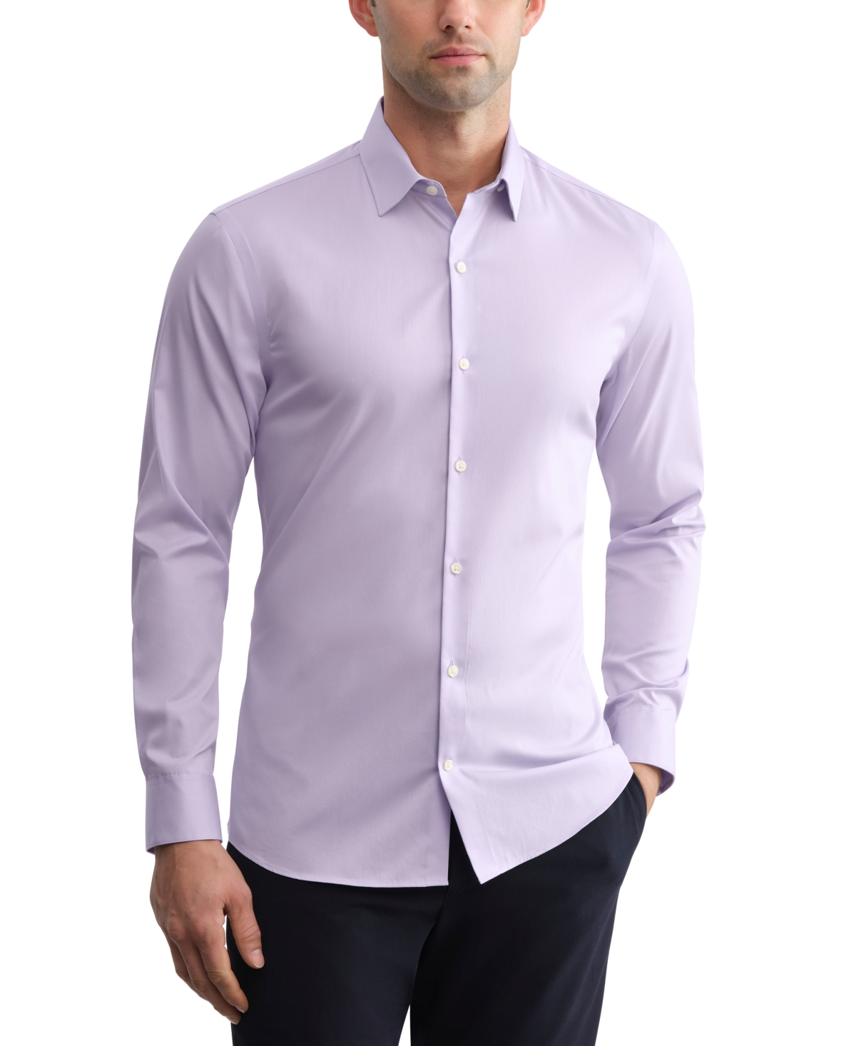Click here for Calvin Klein Mens Slim Fit Dress Shirt - Lavender prices