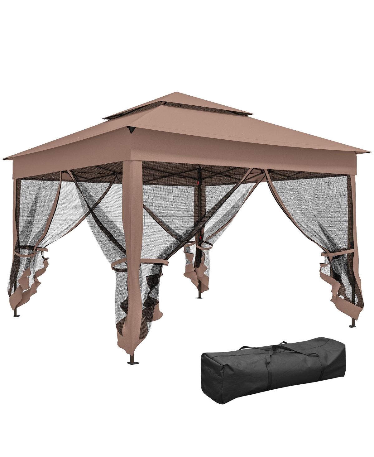 Click here for Outsunny 11 x 11 Pop-Up Gazebo Canopy with Carryin... prices