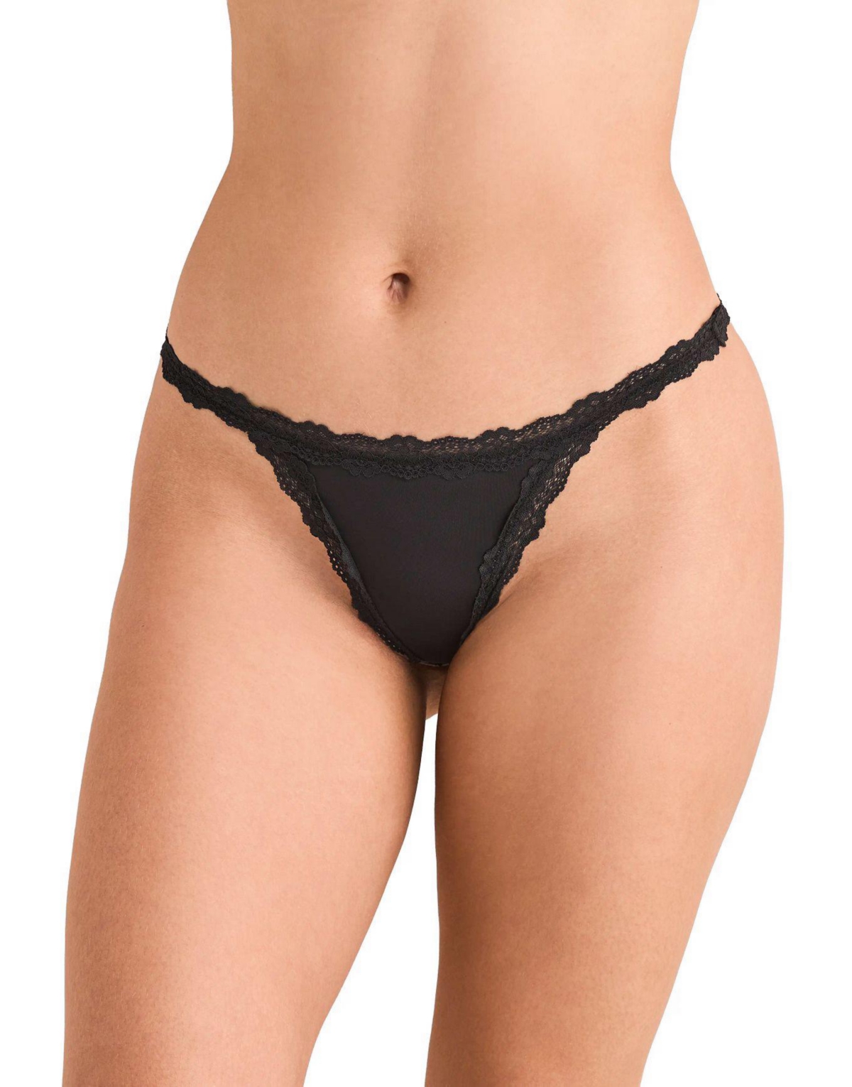 Click here for Adore Me Womens Brittani Thong Panty - Black prices