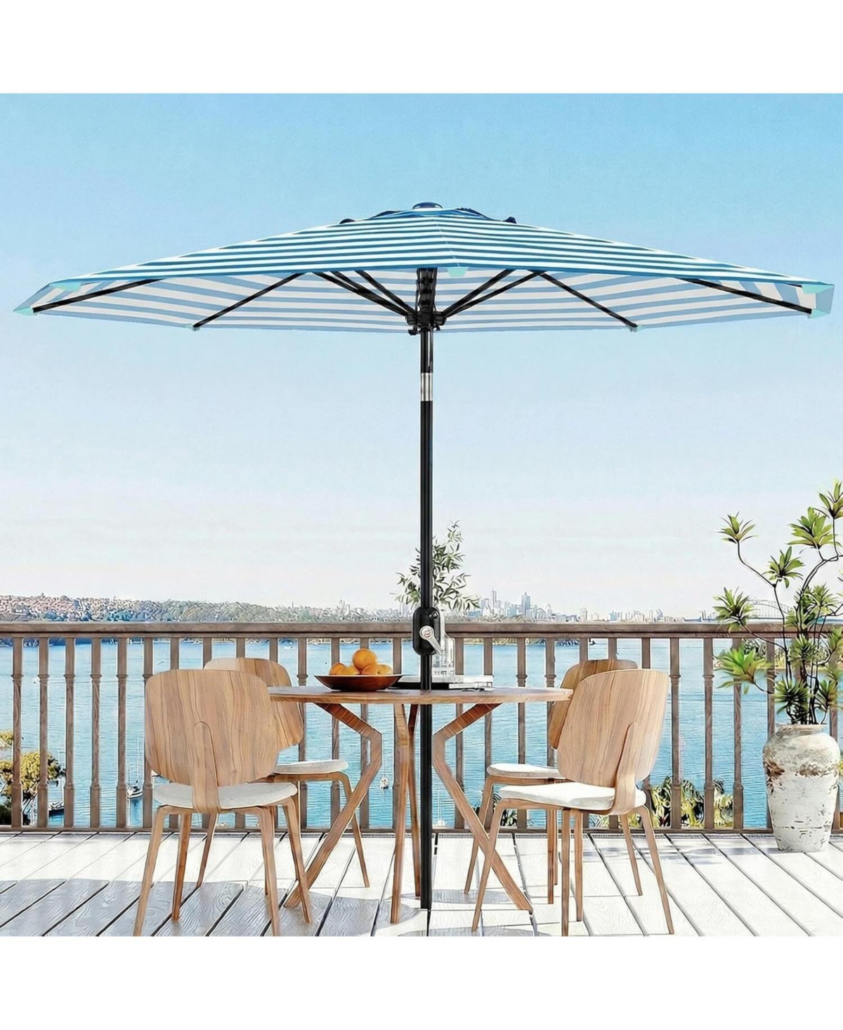Click here for gaomon Outdoor Stripe Outdoor Patio Umbrella  Uv P... prices