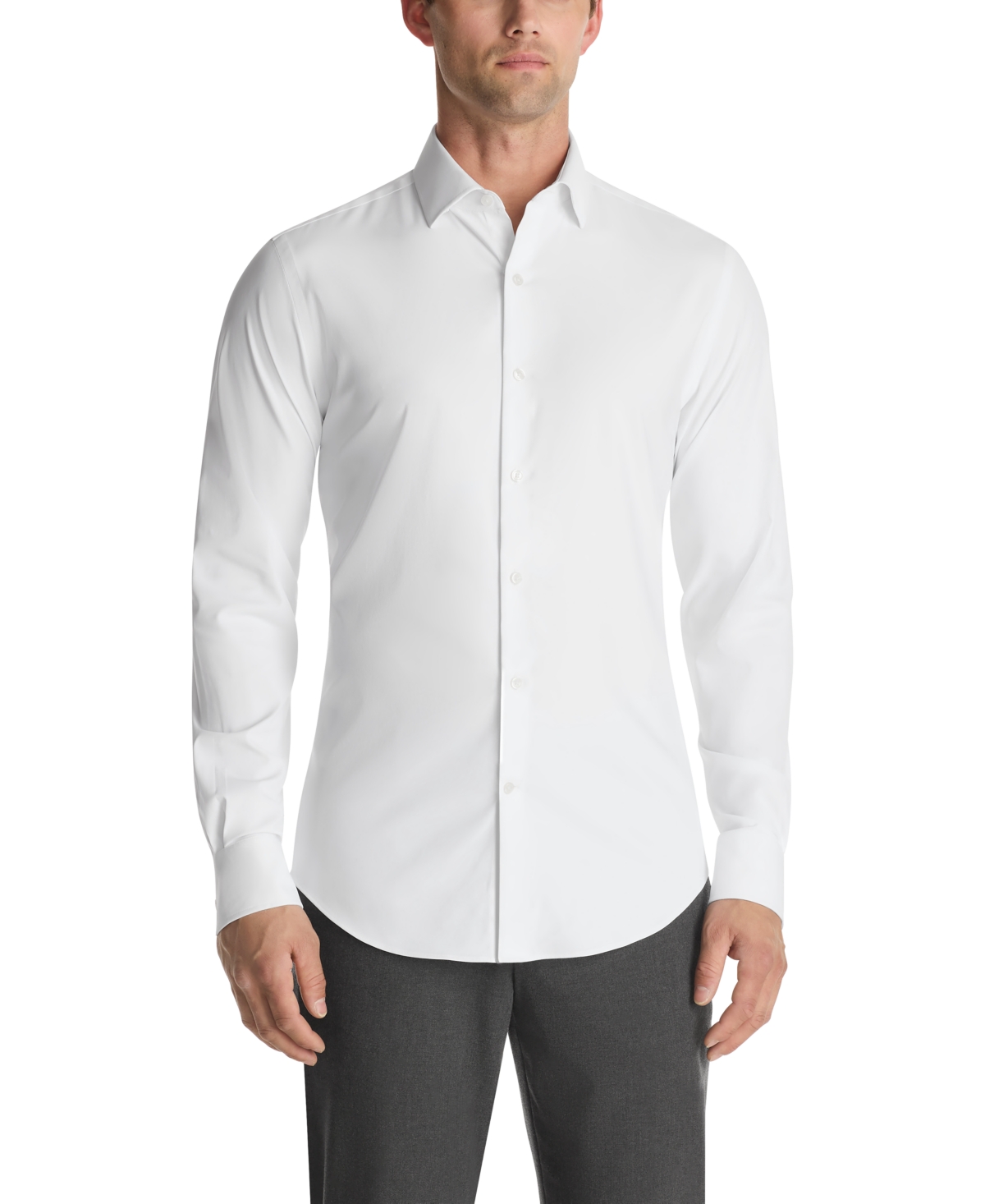 Click here for Tommy Hilfiger Mens Spread Collar Dress Shirt - Wh... prices