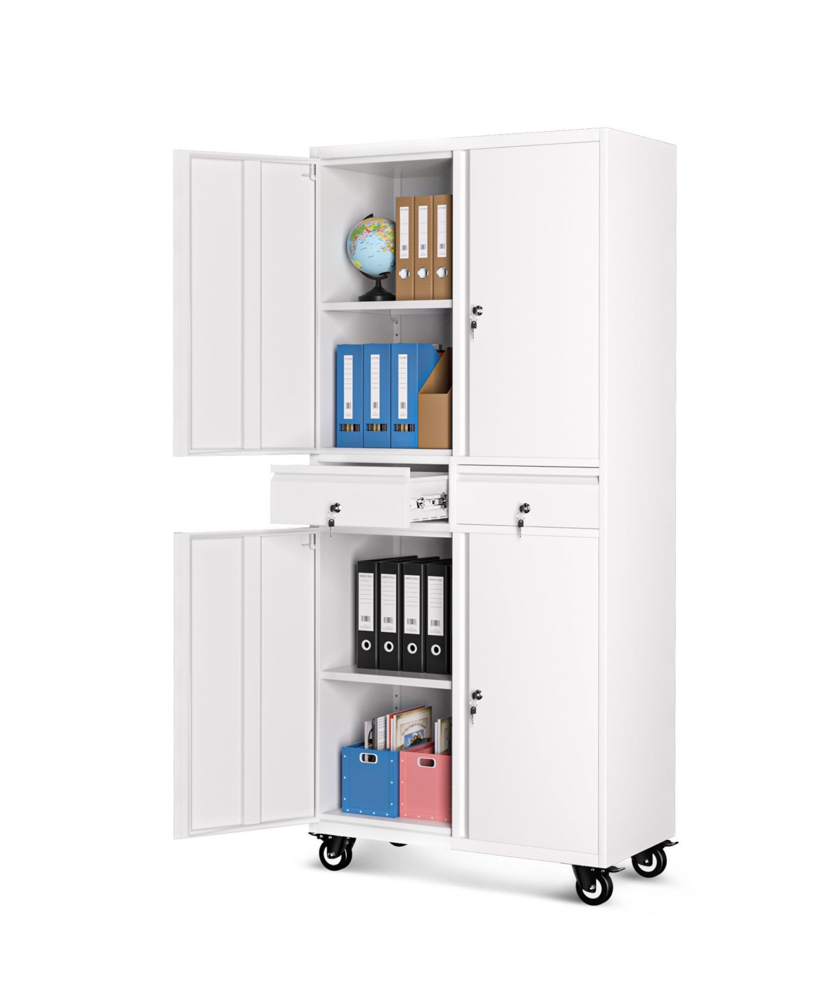 Click here for Gaomon 73 Heavy Duty Metal Storage Cabinet with Wh... prices