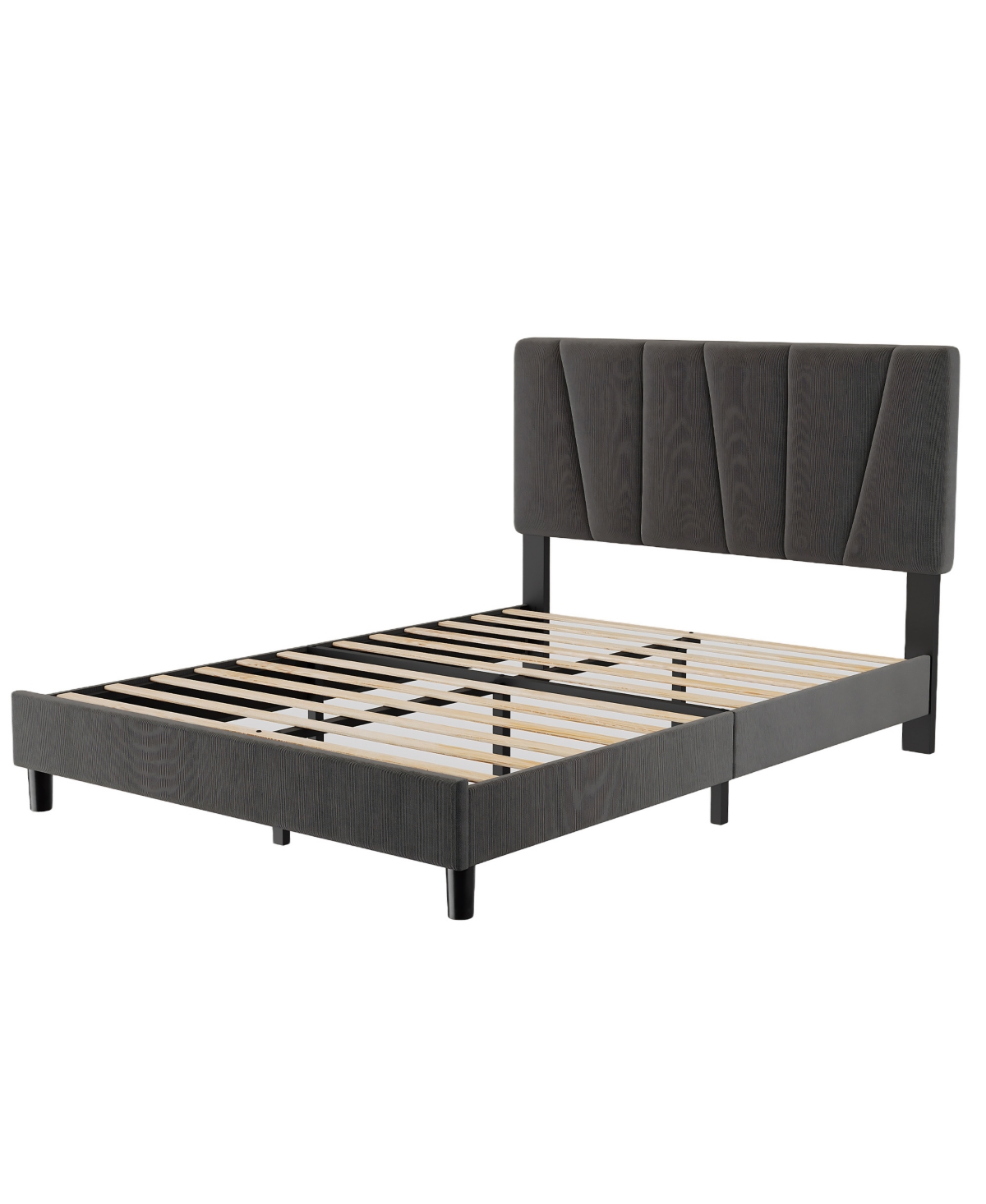 Click here for homfan Upholstered Platform Bed Frame with 3-Heigh... prices