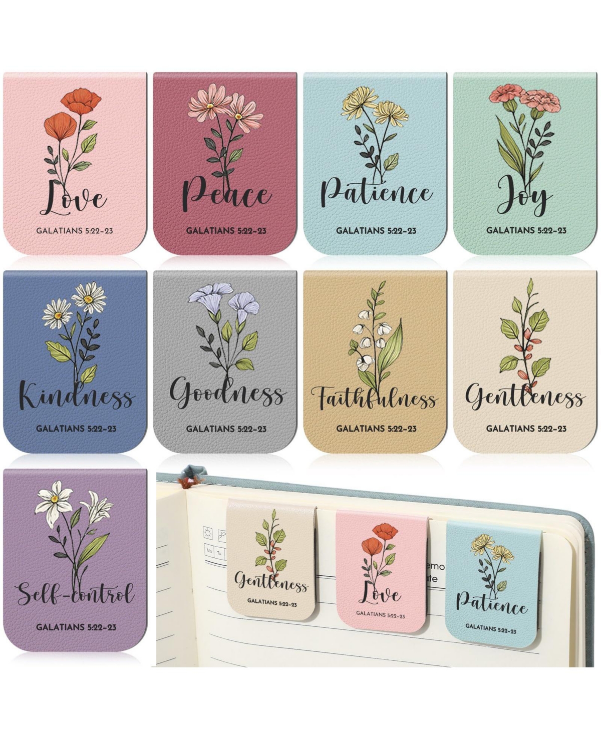 Click here for Gnuadz Magnetic Leather Bookmarks Inspirational Gi... prices