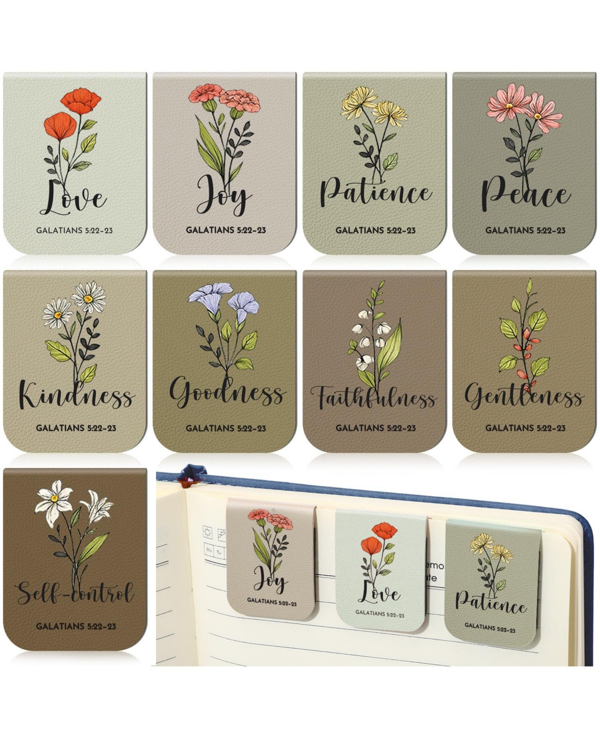 Click here for Gnuadz Magnetic Leather Bookmarks Inspirational Gi... prices