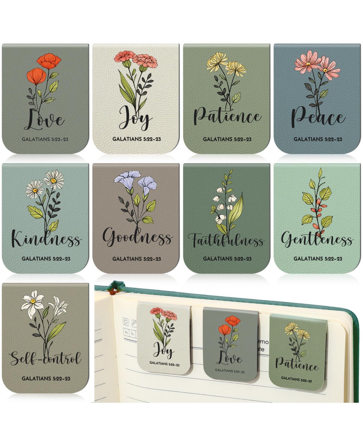 Click here for Gnuadz Magnetic Leather Bookmarks Inspirational Gi... prices