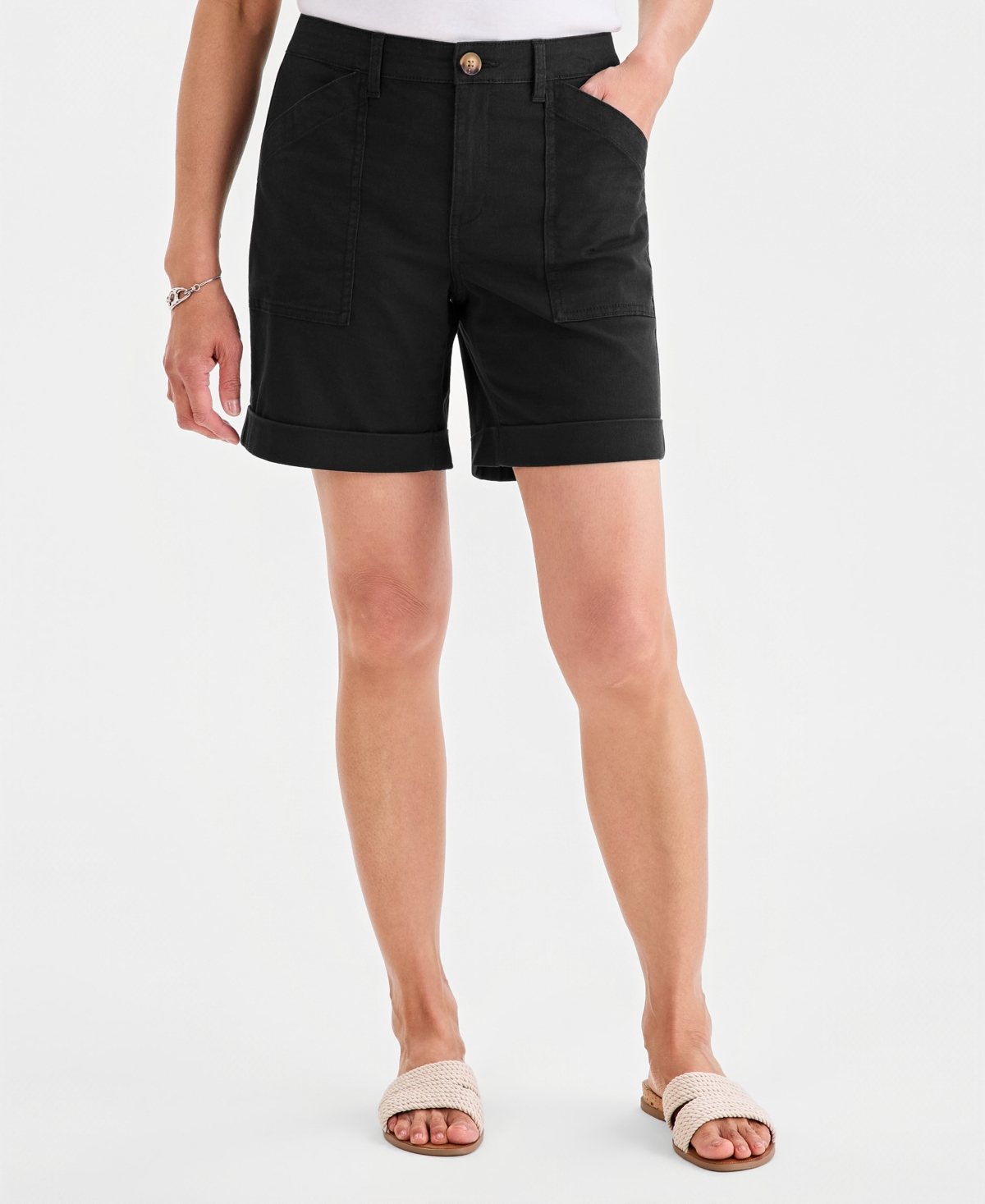 Click here for Style & Co Plus Size Cuffed Utility Shorts  Macys... prices