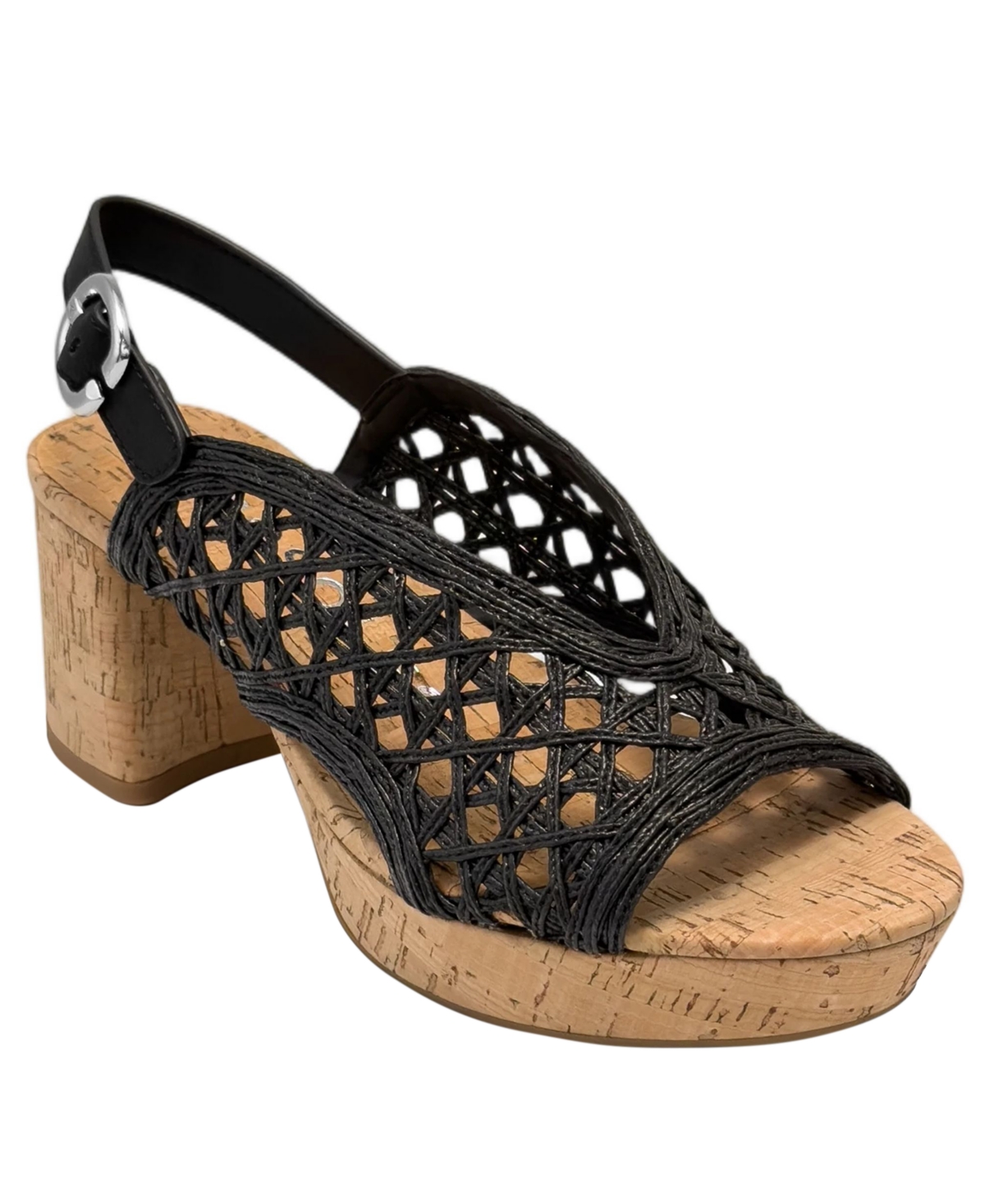 Click here for Aerosoles Womens Clora Platform Sandals - Black Fa... prices