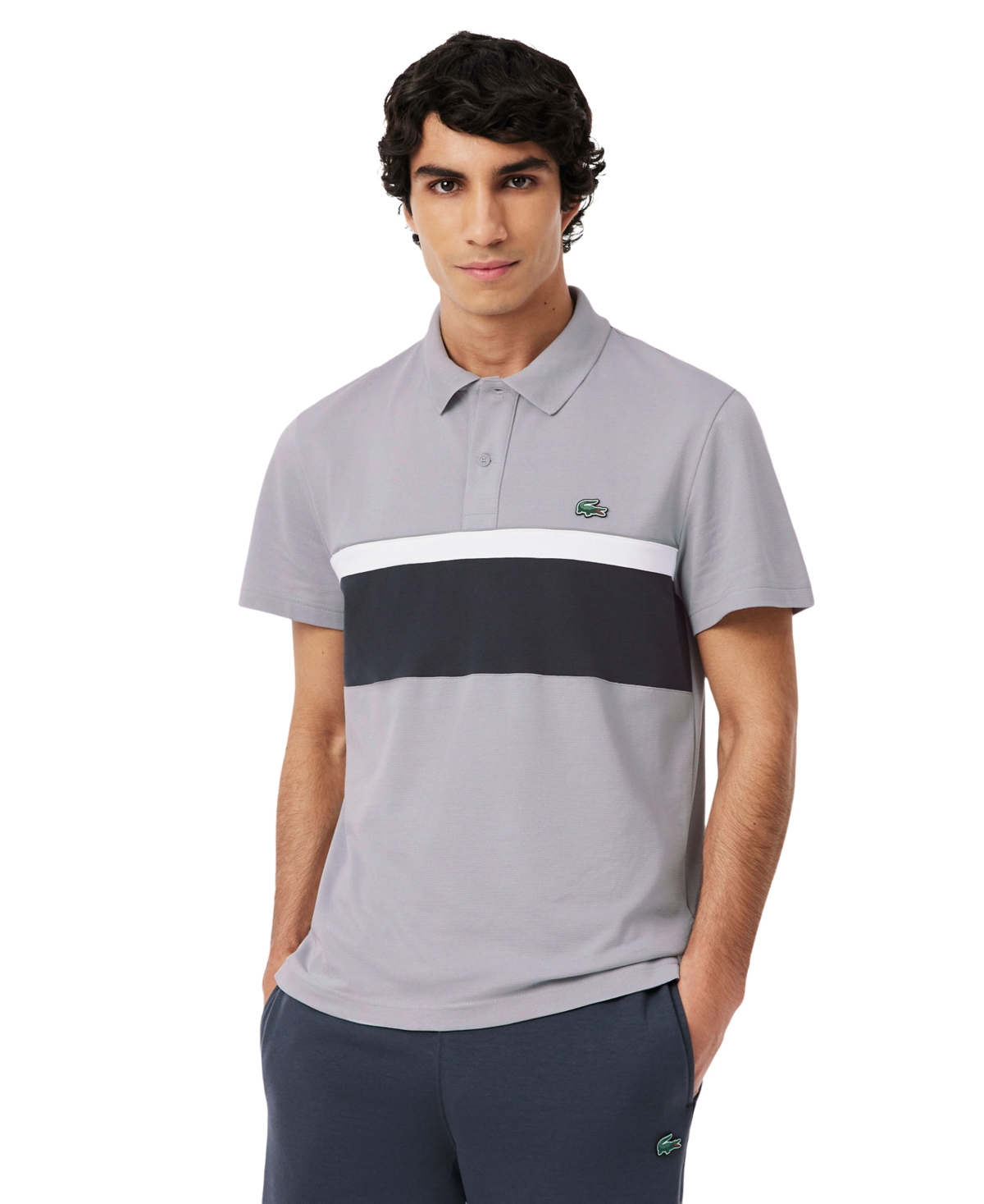 Click here for Lacoste Mens Regular-Fit Color Block Polo Shirt -... prices