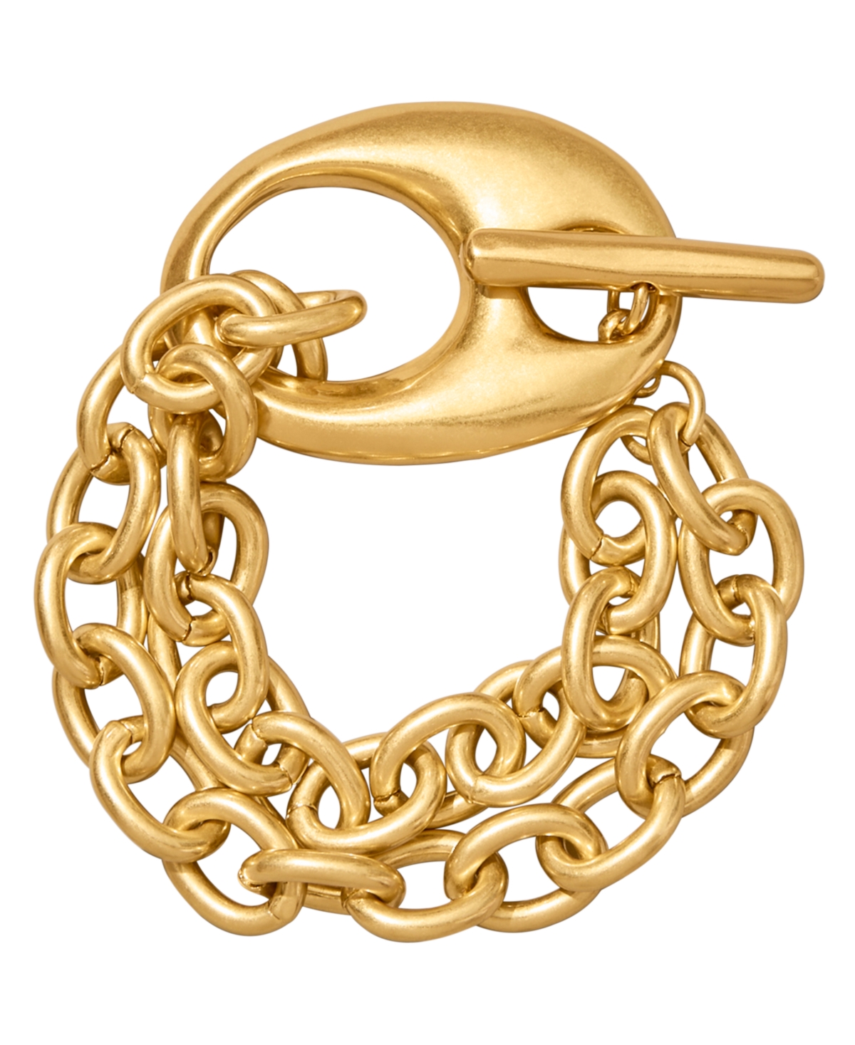 Click here for Donna Karan 24k Gold-Plated Mariner Multi-Link Fle... prices