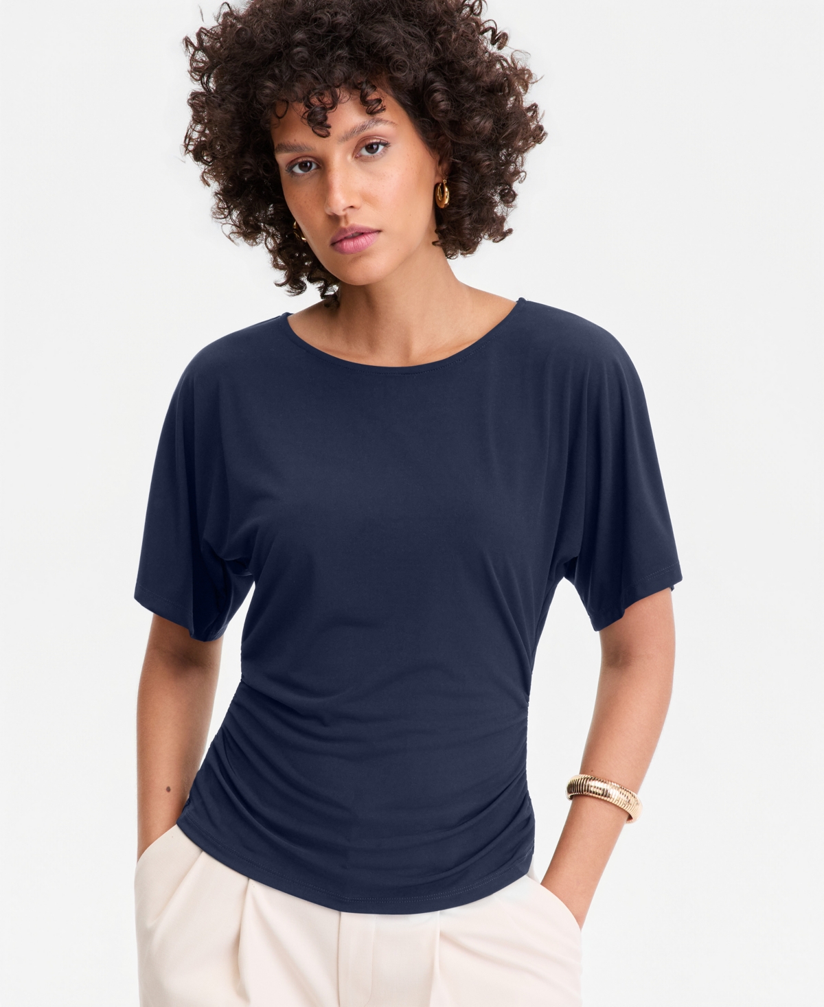 Click here for I.n.c. International Concepts Womens Ruched-Waist... prices