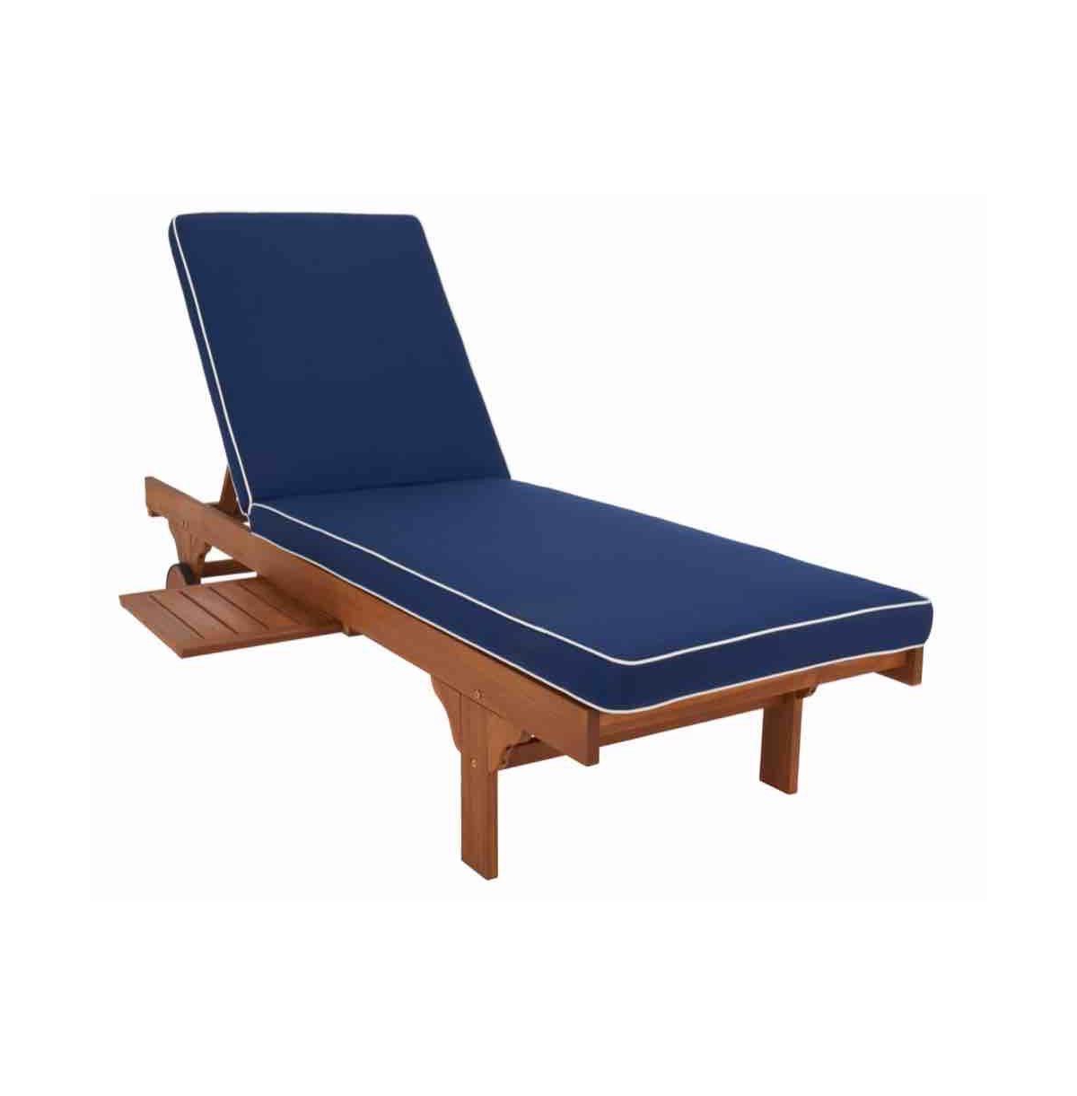 Click here for Augusta Home Newport Chaise Lounge - Natural/navy prices