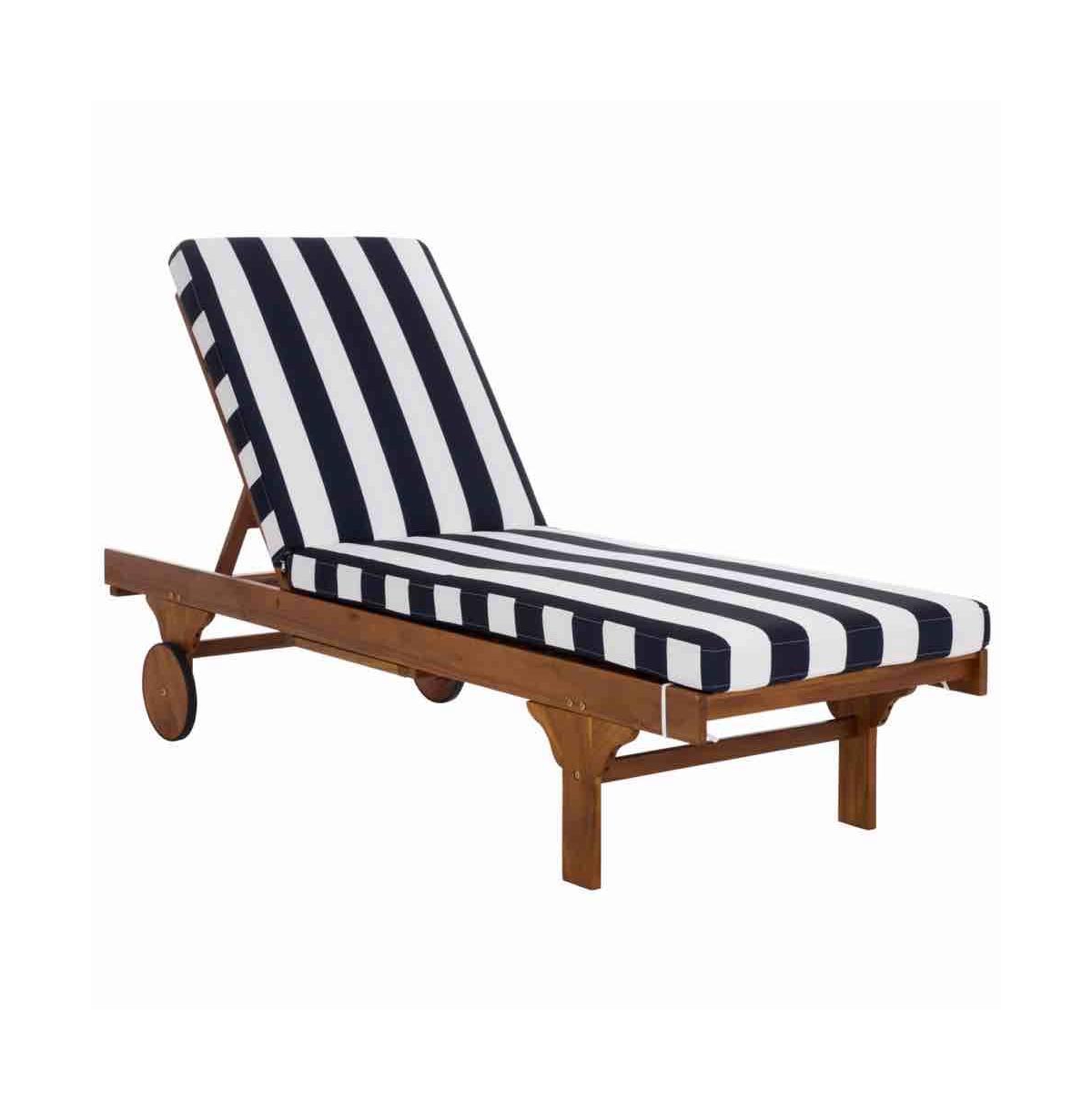 Click here for Augusta Home Newport Chaise Lounge - Natural/navy... prices
