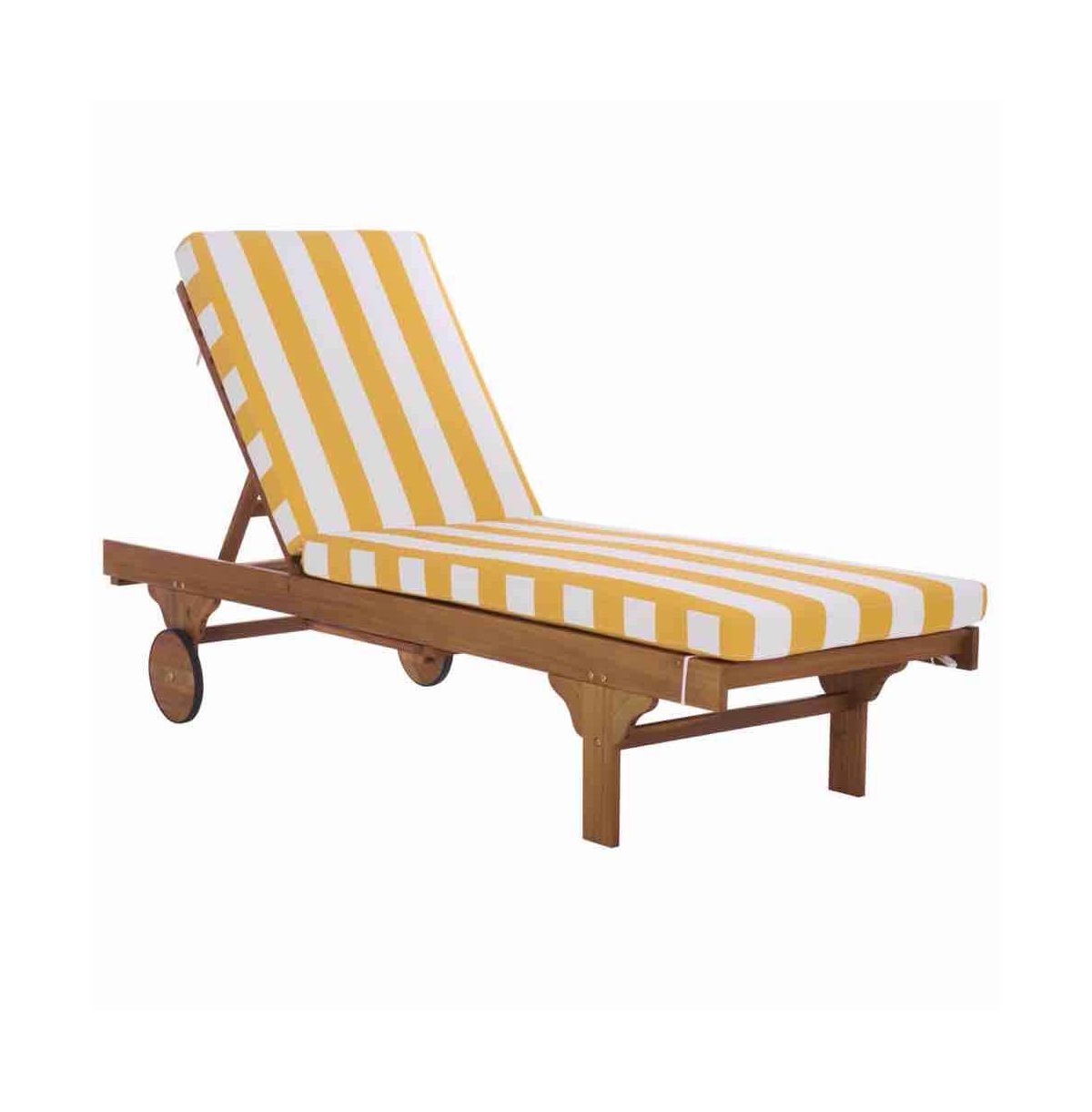Click here for Augusta Home Newport Chaise Lounge - Natural/yello... prices