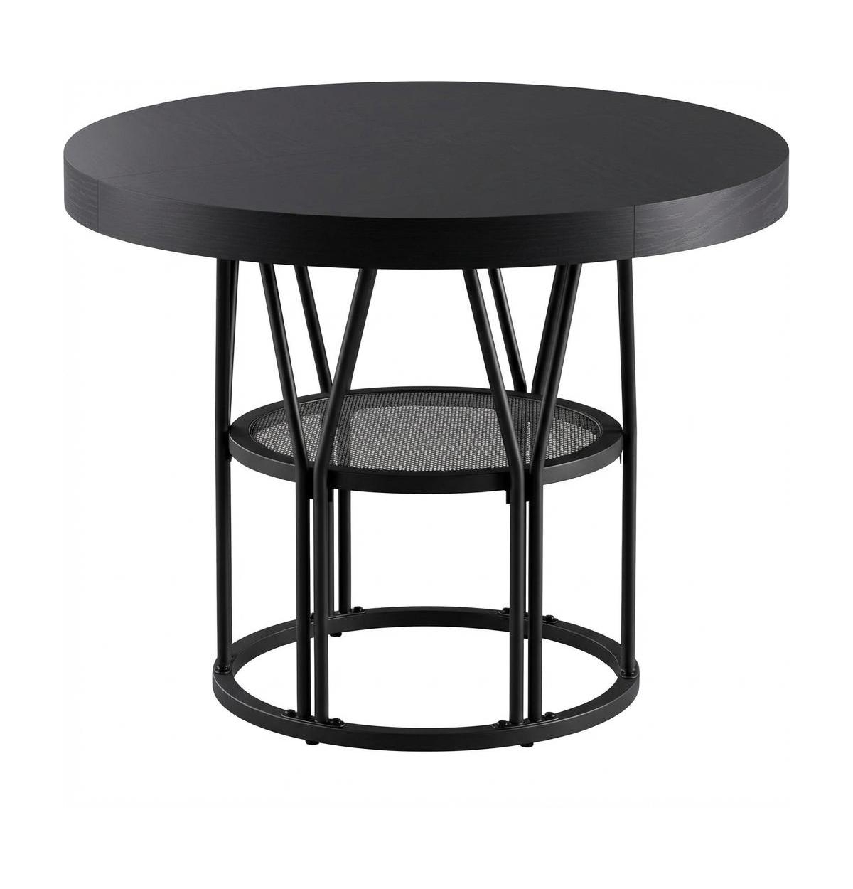Click here for homfan 47 In Round Dining Table for 4-6 with Stora... prices