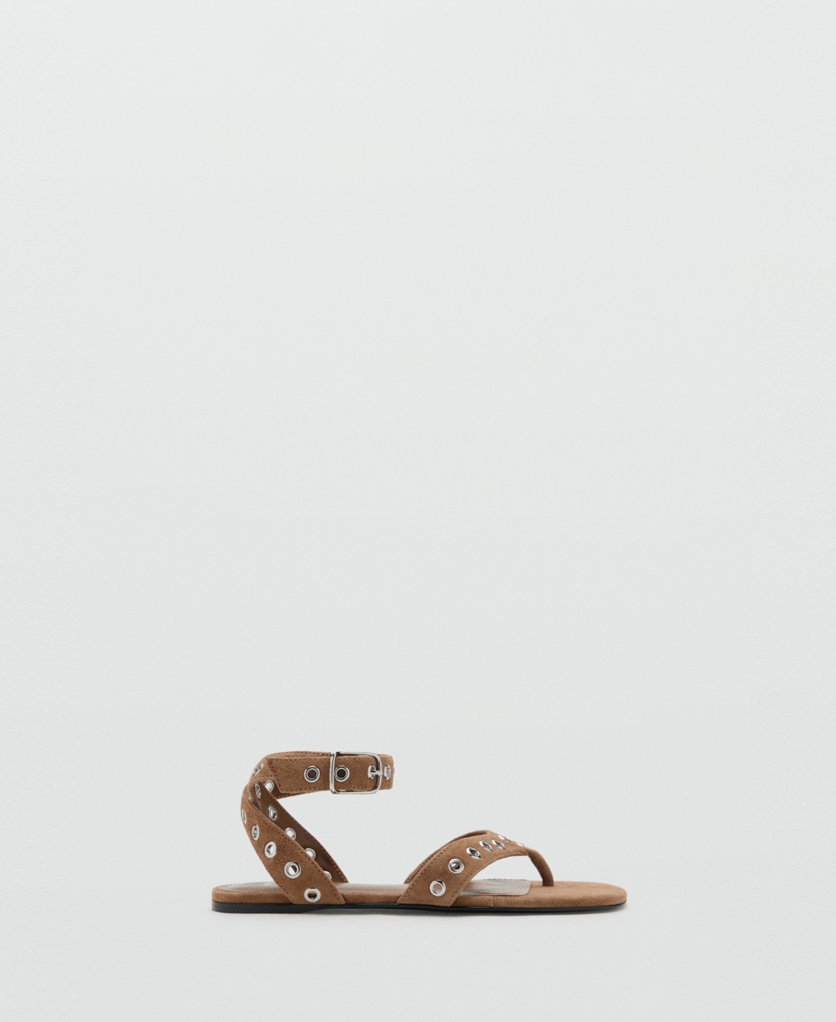 Click here for Mango Womens Eyelet Straps Leather Sandals - Sand prices