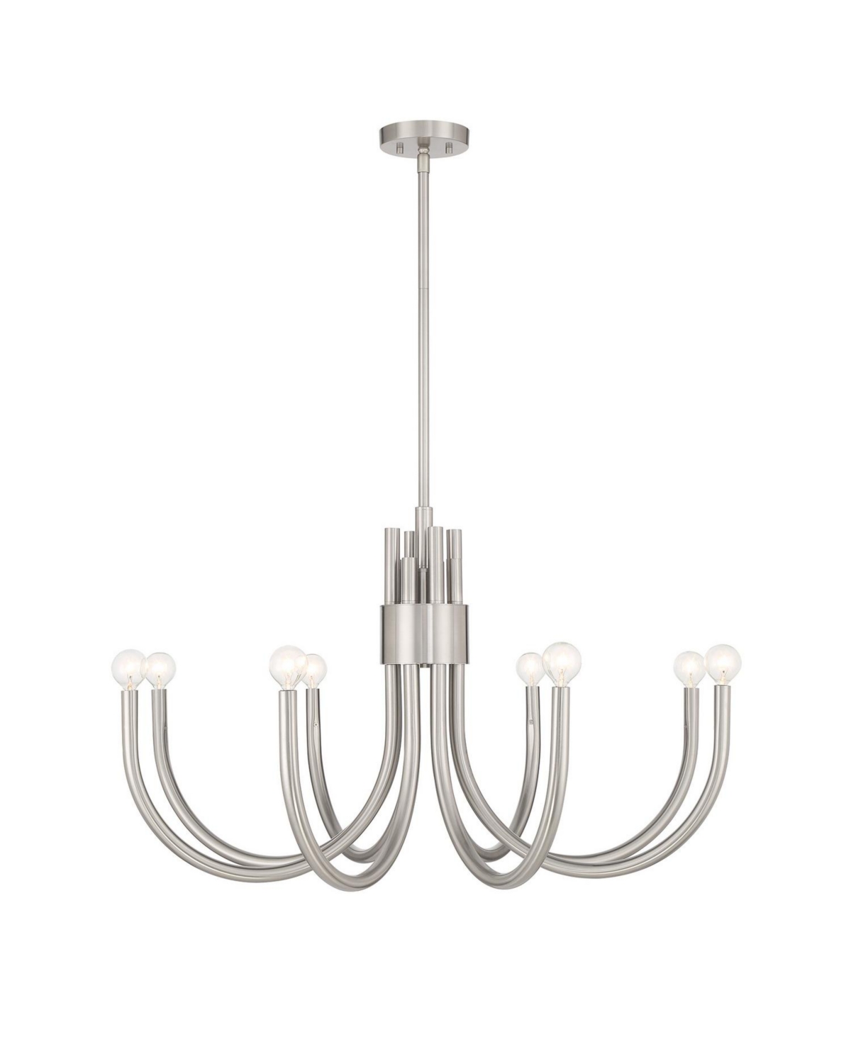 Click here for Sorrento 8-Light Chandelier in Satin Nickel - Sati... prices