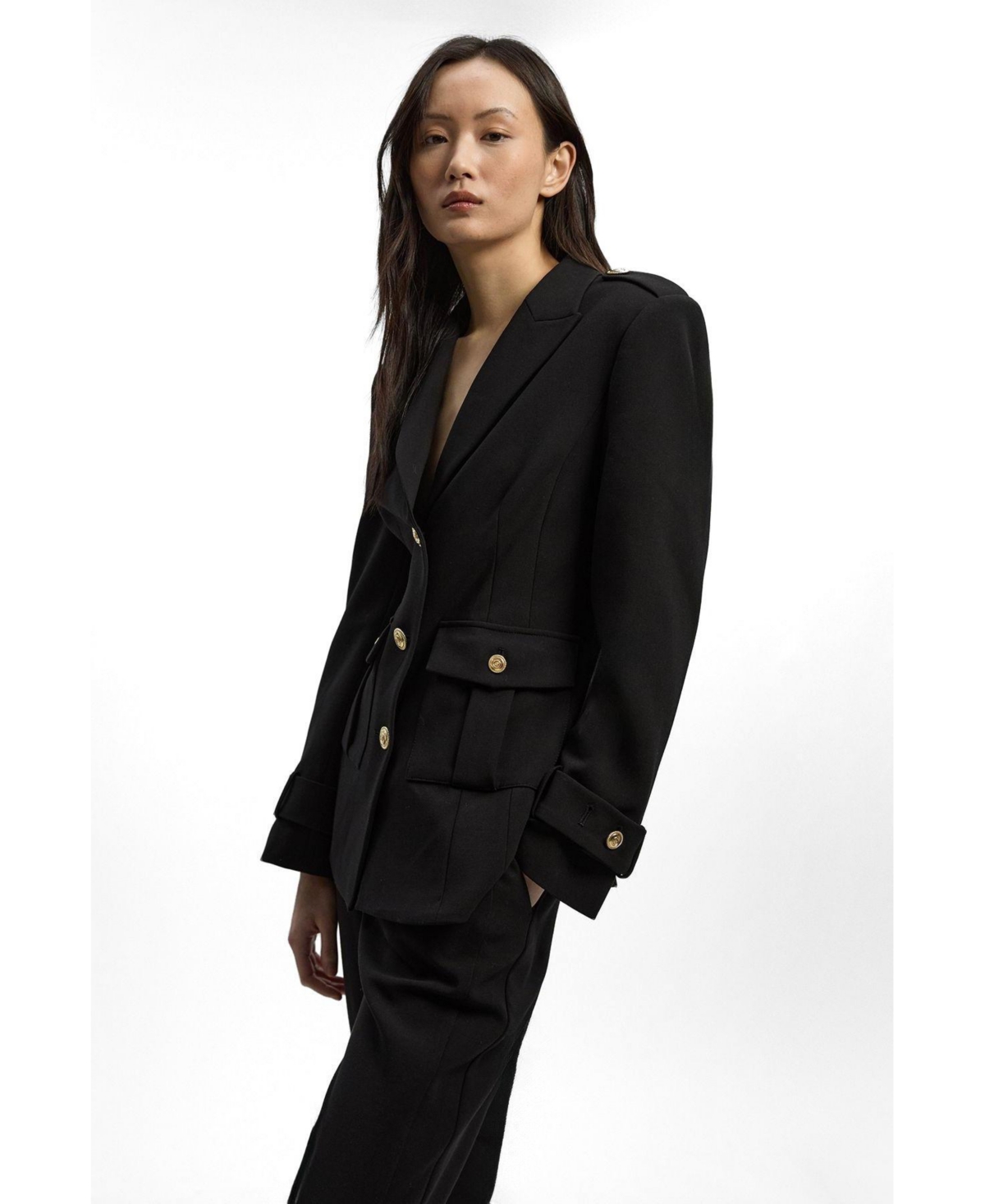 Click here for Karen Millen Womens Military Single Breasted Blaze... prices