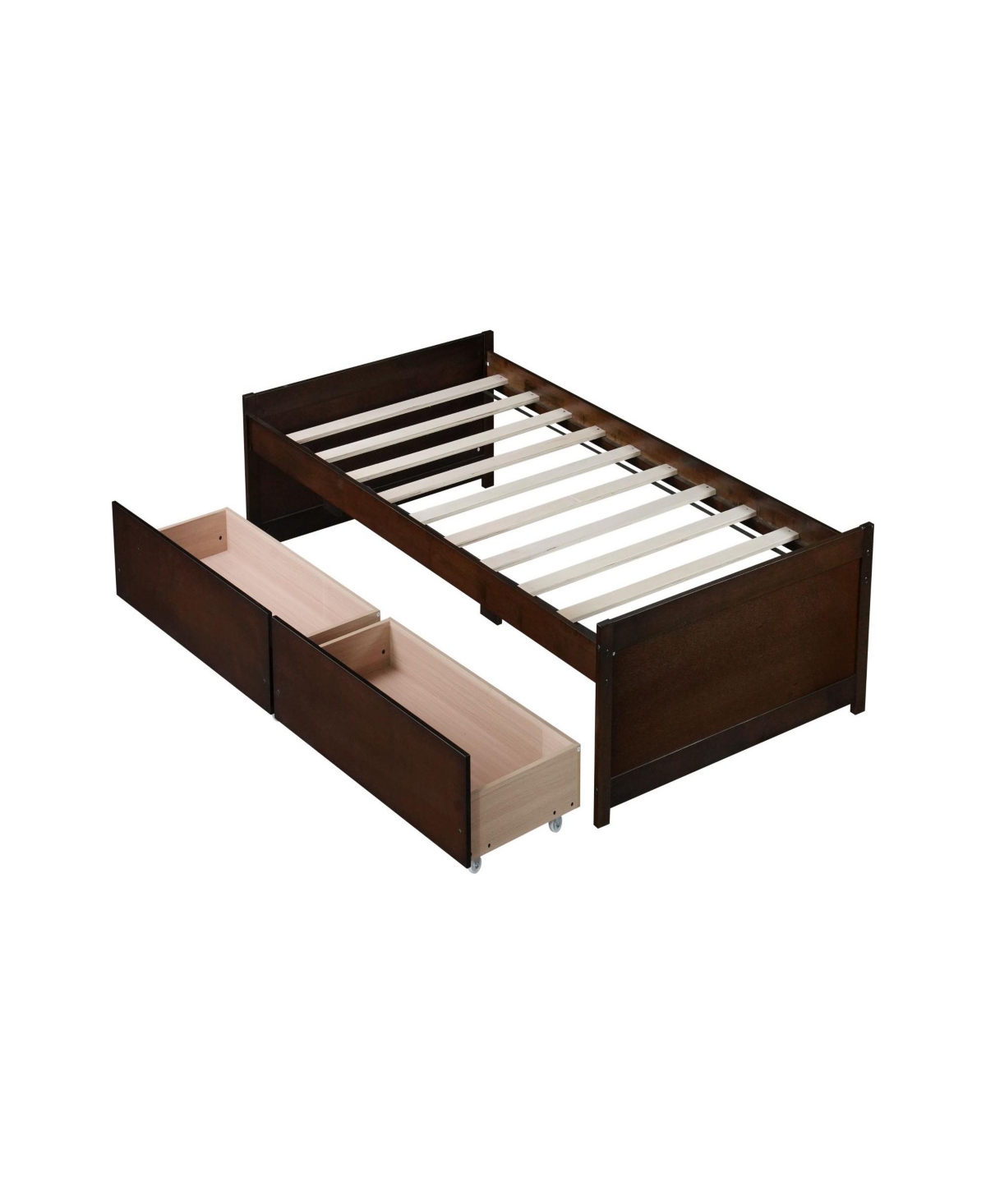 Click here for Clihome Bed with 2 Drawers  Solid Rubber Wood Bed... prices