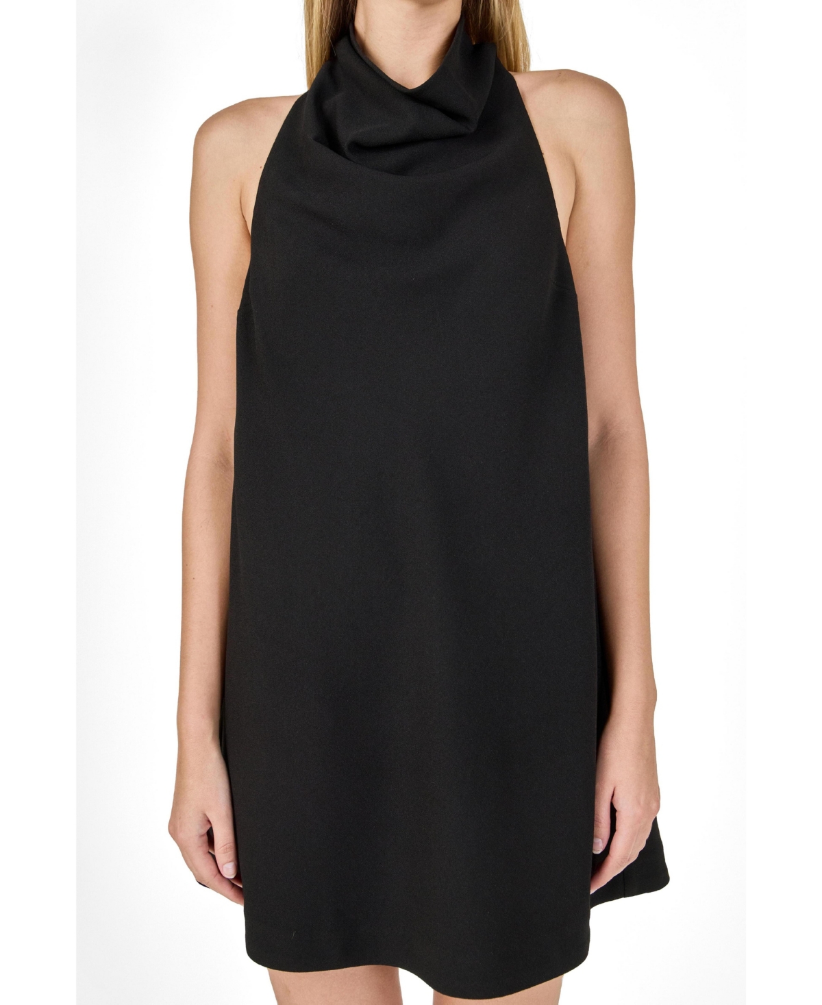 Click here for endless rose Womens Mini Halter Dress - Black prices
