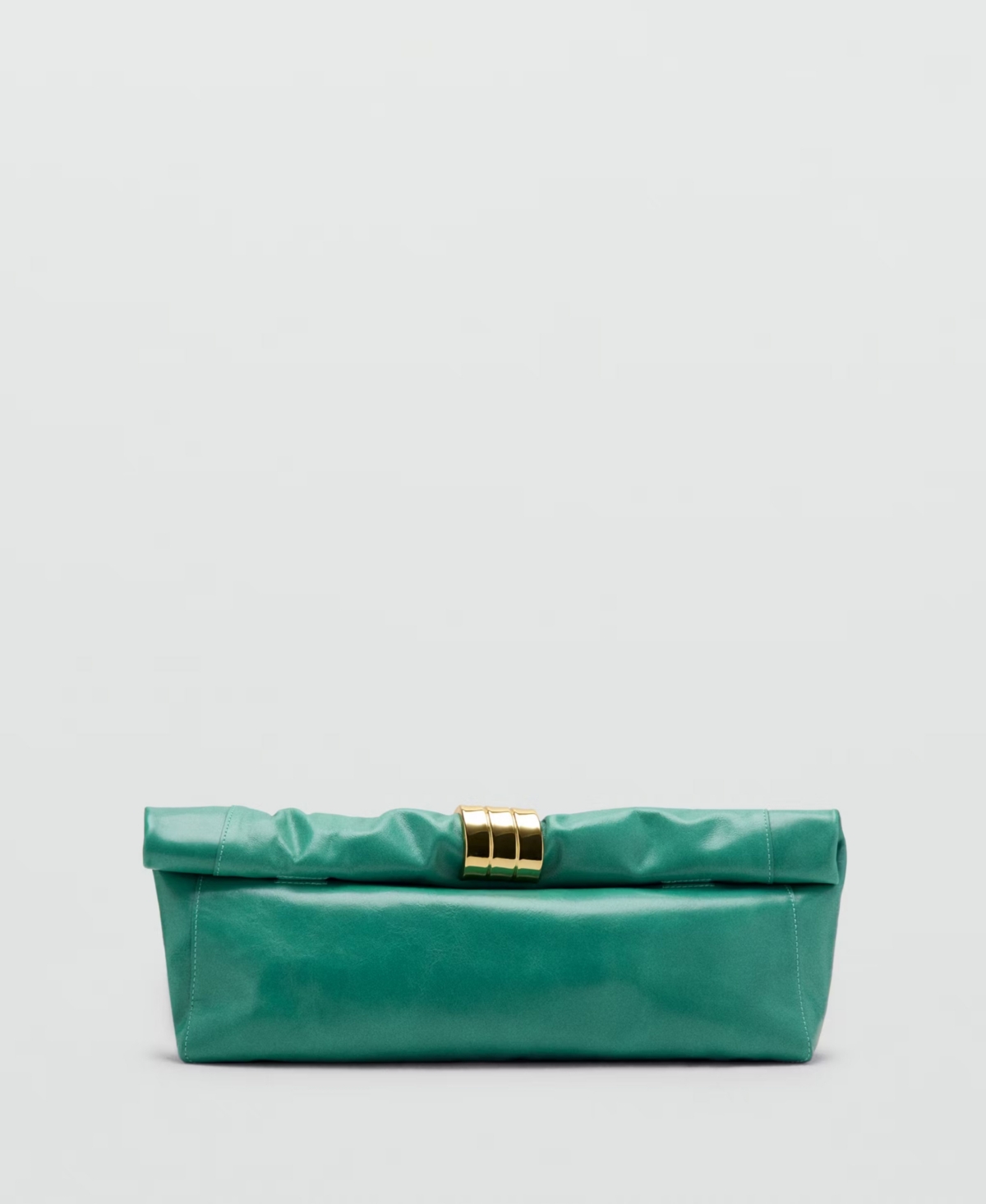 Click here for Mango Womens Metal Detail Leather Handbag - Turquo... prices