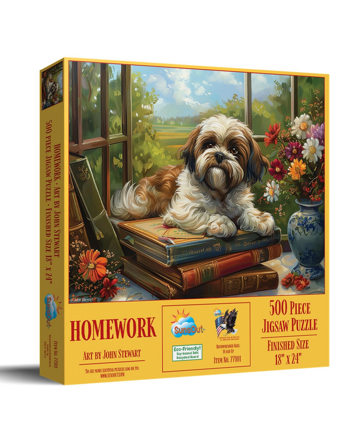 Click here for SunsOut Homework Shih Tzu 500 Piece Jigsaw Puzzle... prices