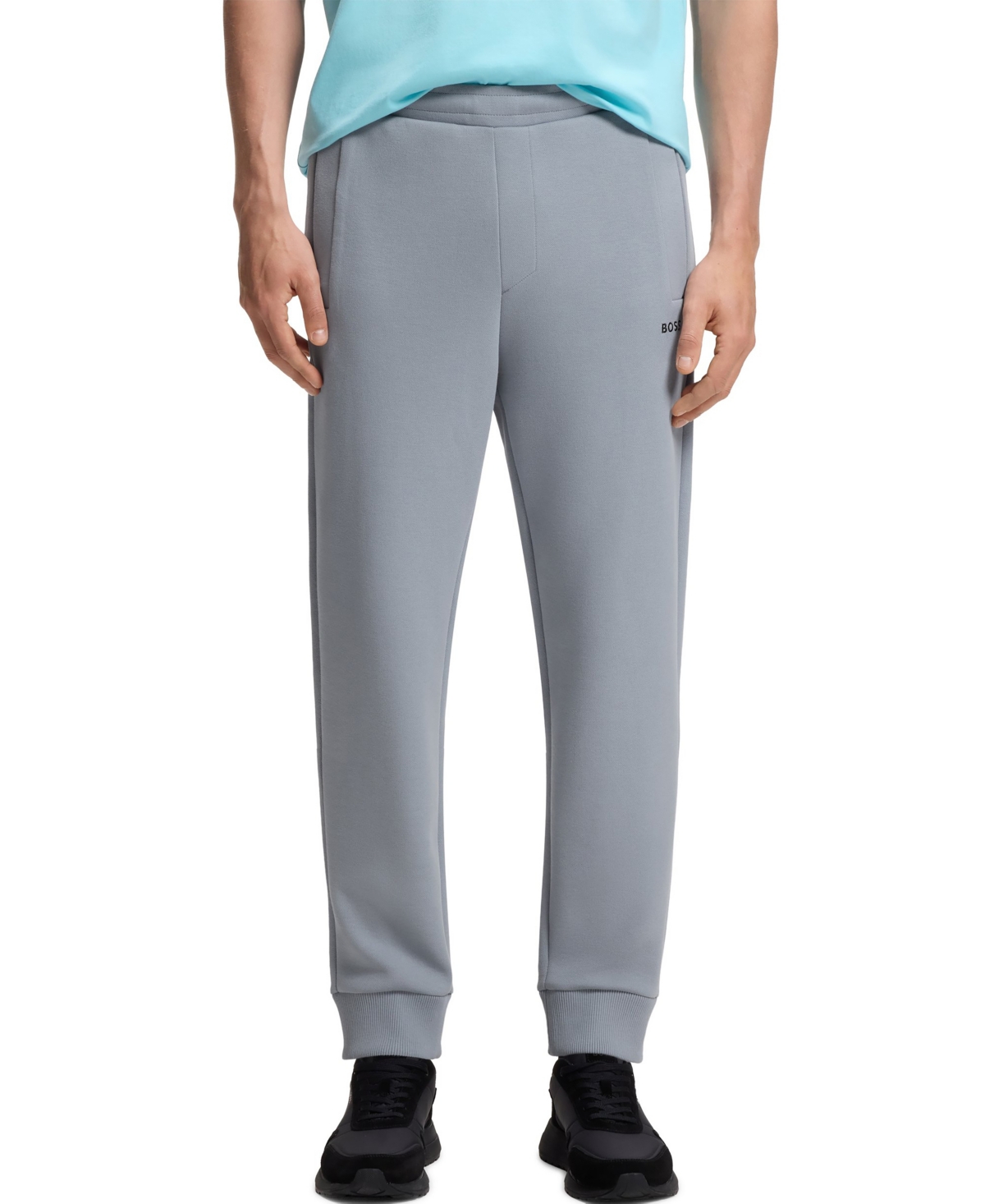 Click here for Boss by Hugo Boss Mens Embroidered Logo Cotton-Ble... prices