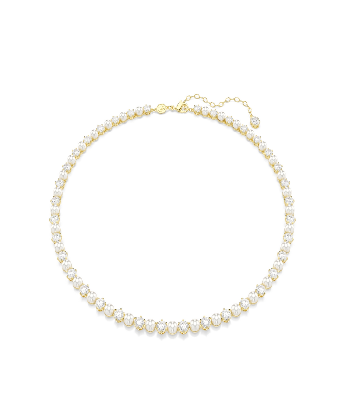 Click here for Swarovski Gold-Tone Plated Cubic Zirconia Tennis N... prices