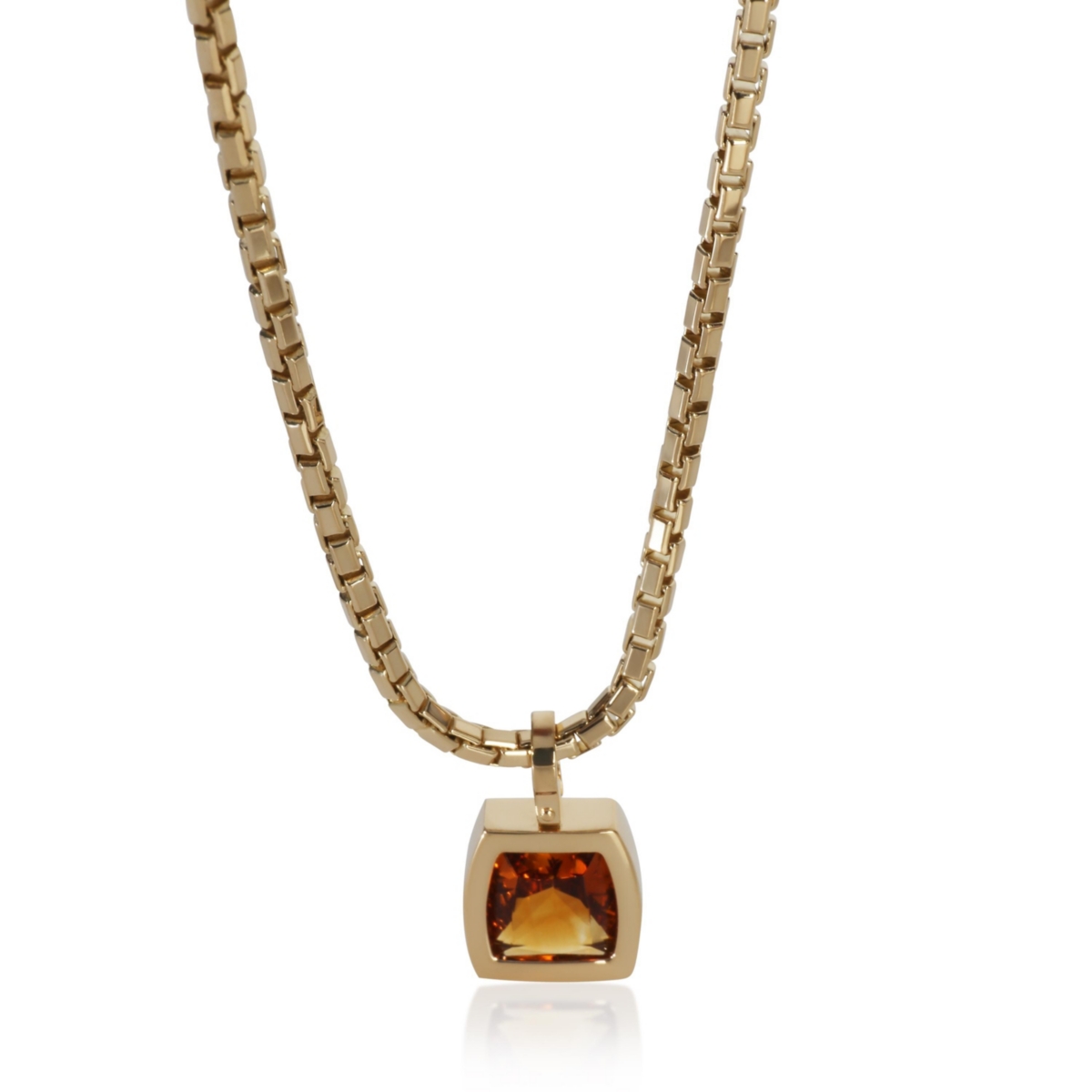 Click here for Pre-Owned Cartier Yellow Gold Citrine Dona Necklac... prices