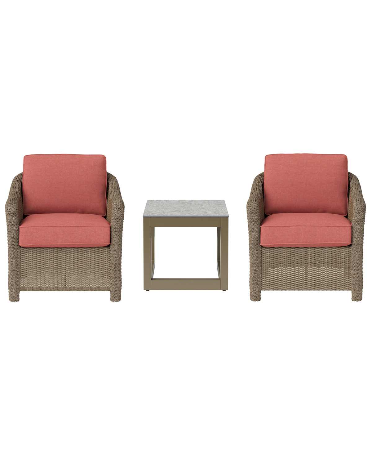Click here for Agio Sonetta 3-Piece Outdoor Club Chairs and End T... prices