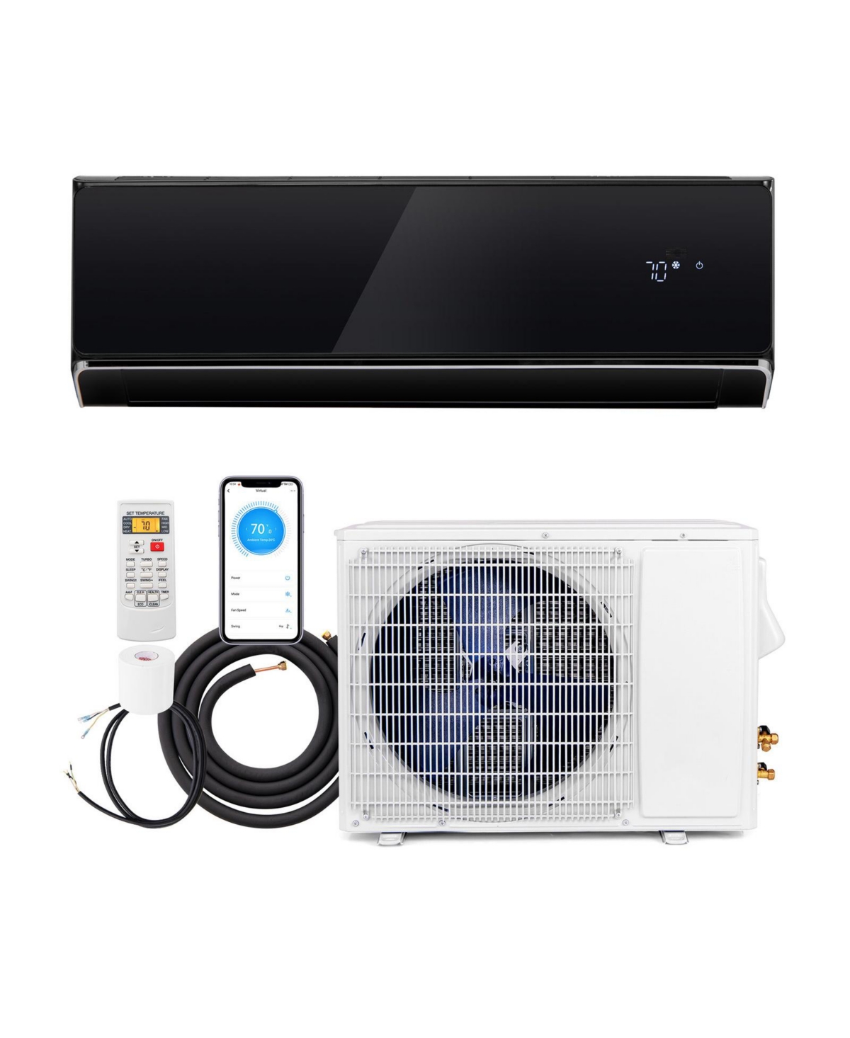 Click here for Ecooso 12000 Btu 22 SEER2 208-230V Wifi Enabled Mi... prices