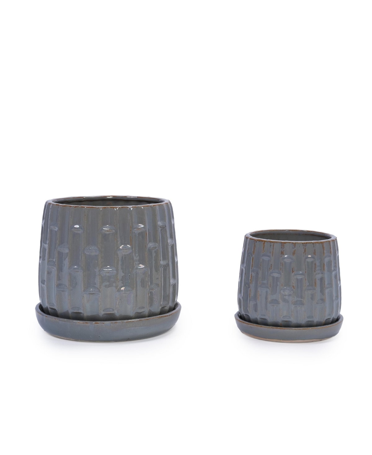 Click here for Clihome Handmade Glazed Ceramic Planter Set of 2... prices