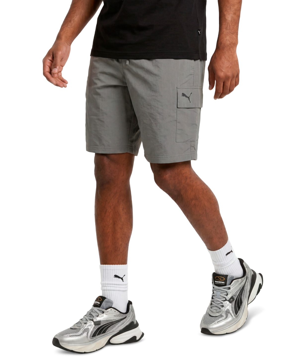 Click here for Puma Mens Woven Cargo Shorts - Cast Iron prices