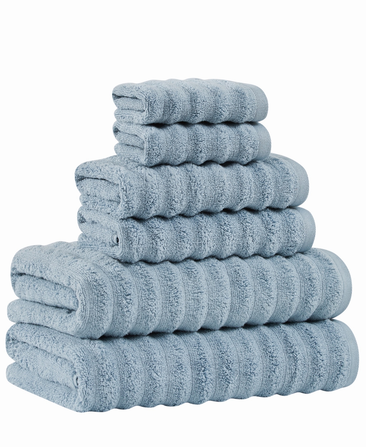 Click here for Borghese Roma Ribbed Zero Twist Cotton 6-Pc. Towel... prices