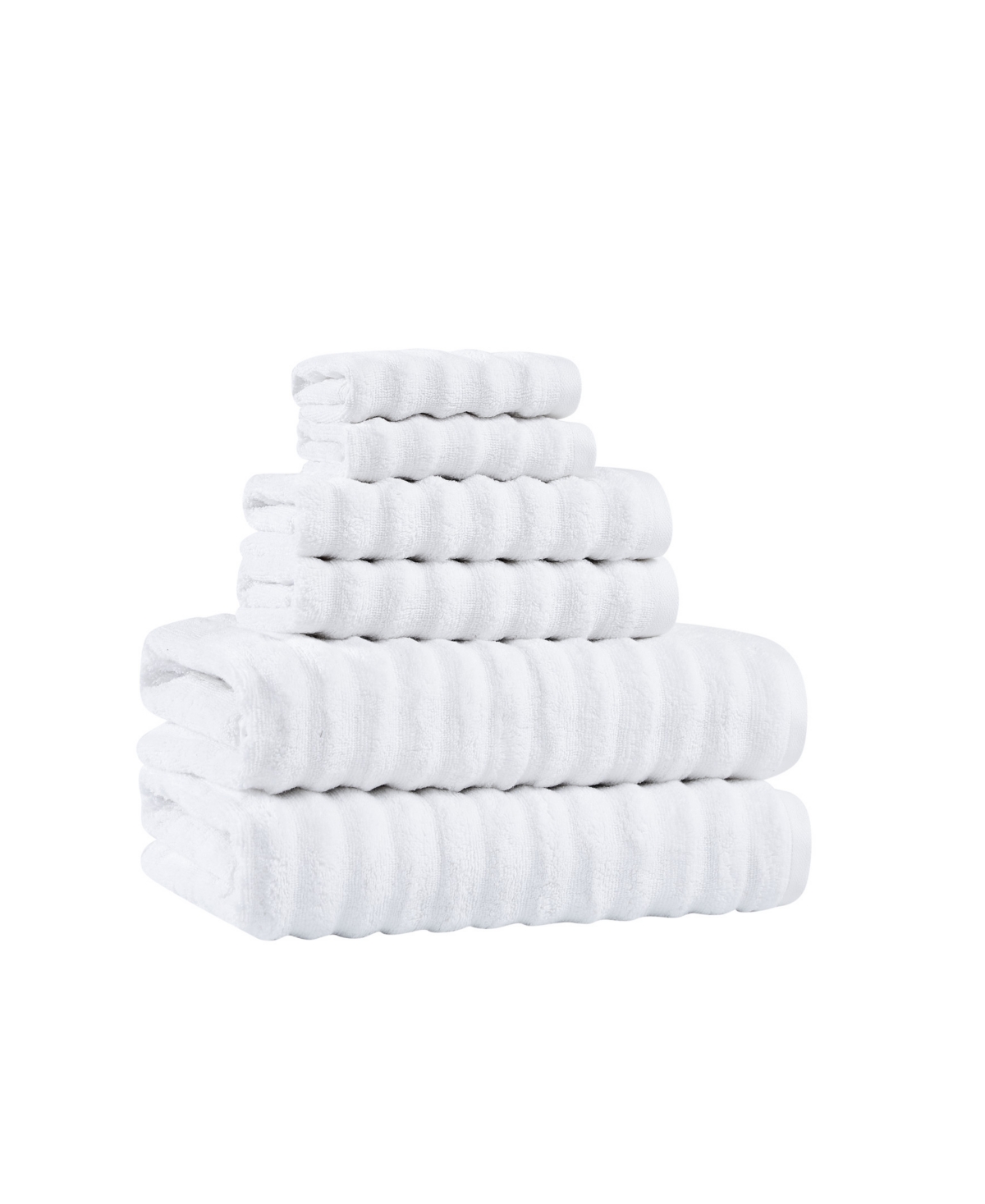 Click here for Borghese Roma Ribbed Zero Twist Cotton 6-Pc. Towel... prices