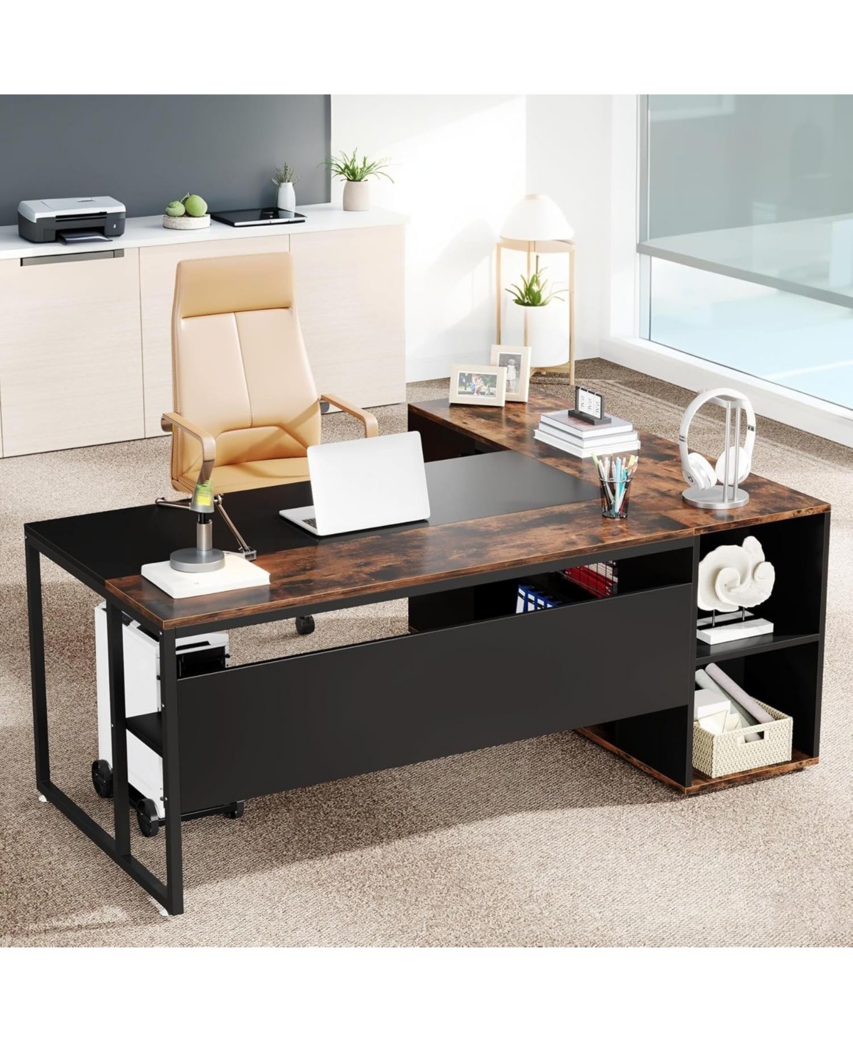 Click here for Tribesigns 71 inch Executive Desk  L Shaped Desk w... prices