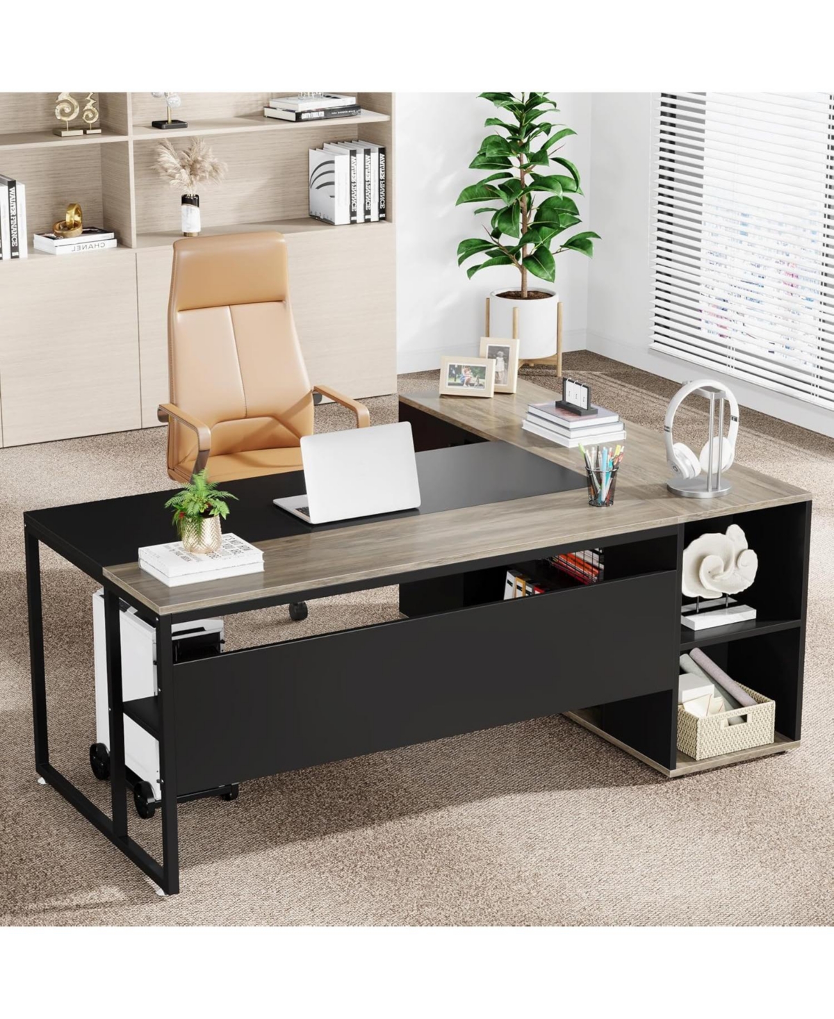 Click here for Tribesigns 71 inch Executive Desk  L Shaped Desk w... prices