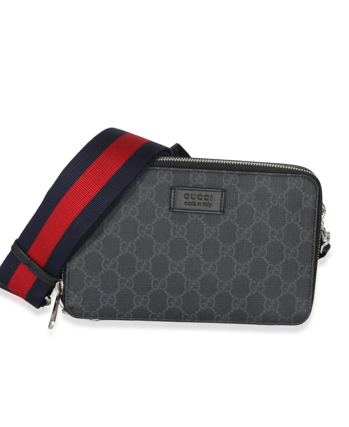 Click here for Pre-Owned Gucci Black Gg Supreme Canvas Web Small... prices