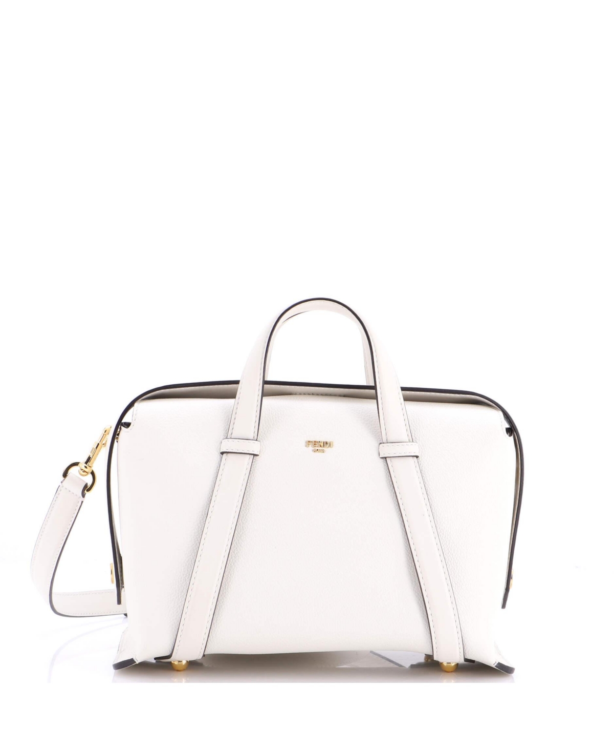 Click here for Pre-Owned Fendi Medium 365 Boston Bag Leather - Wh... prices