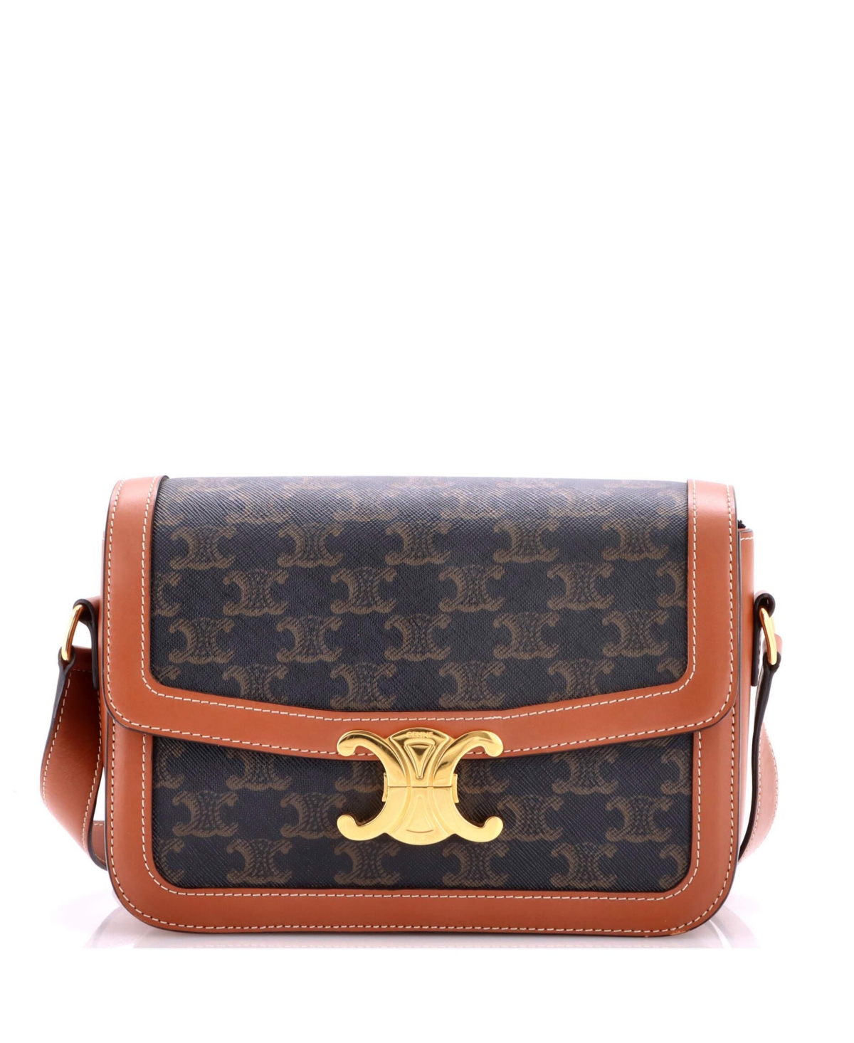 Click here for Pre-Owned Celine Medium Triomphe Shoulder Bag Trio... prices