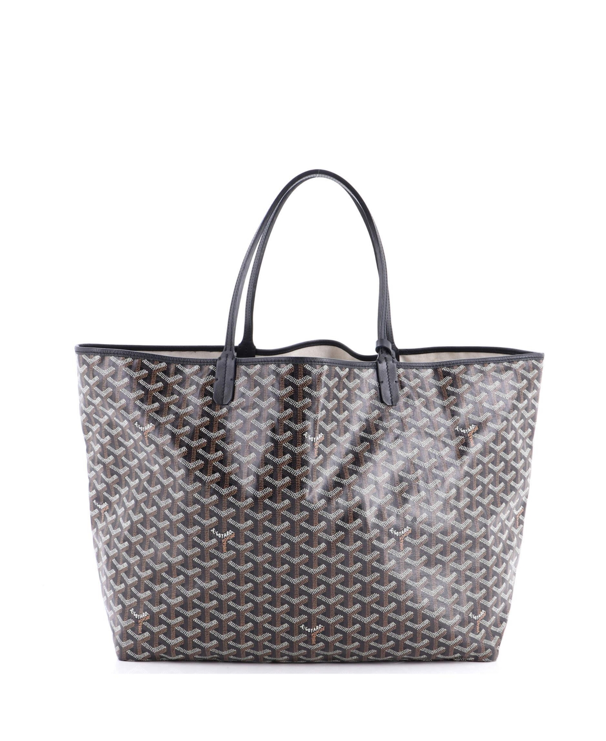 Click here for Pre-Owned Goyard Gm Saint Louis Tote Printed Coate... prices