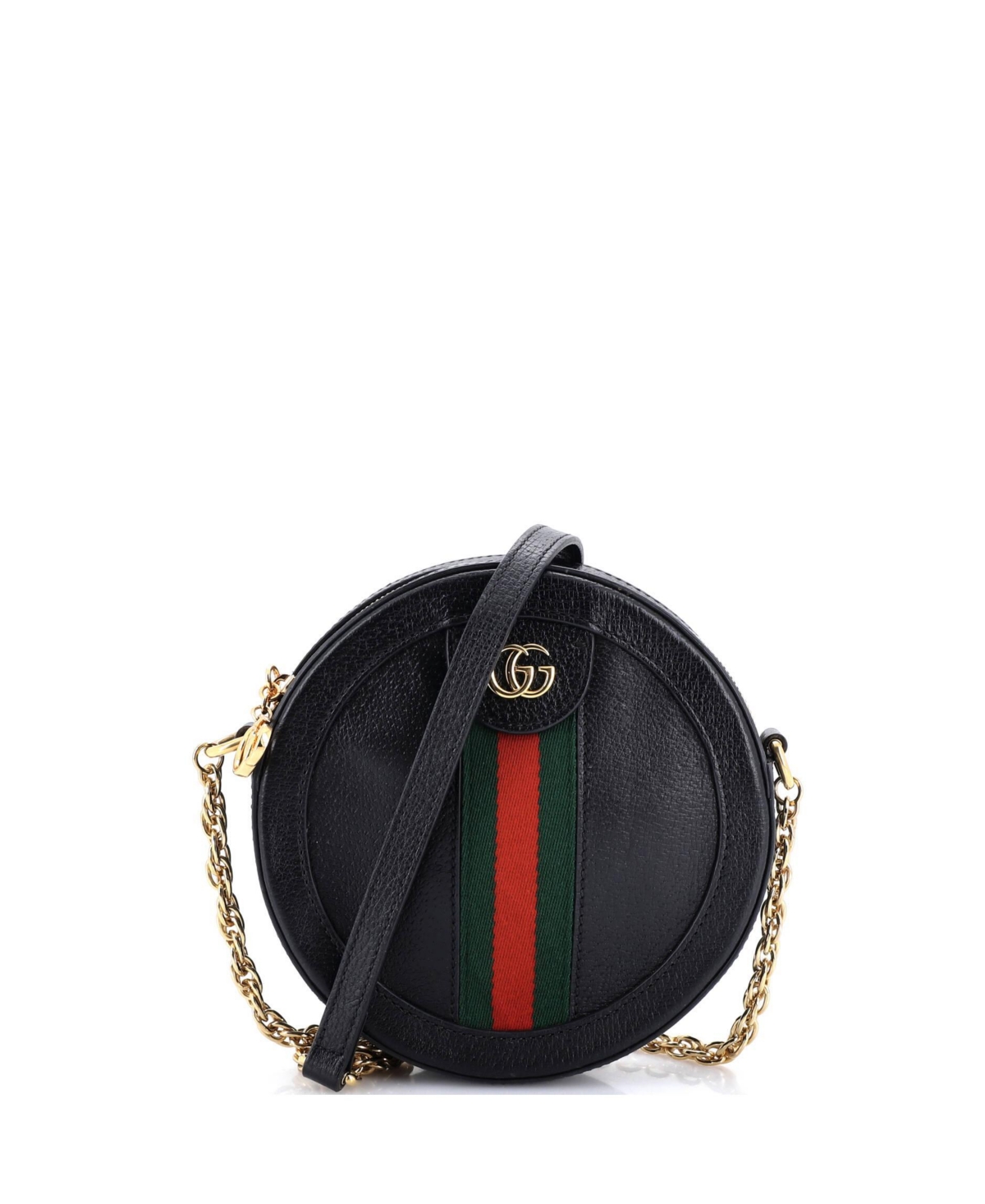 Click here for Pre-Owned Gucci Mini Ophidia Round Shoulder Bag Le... prices