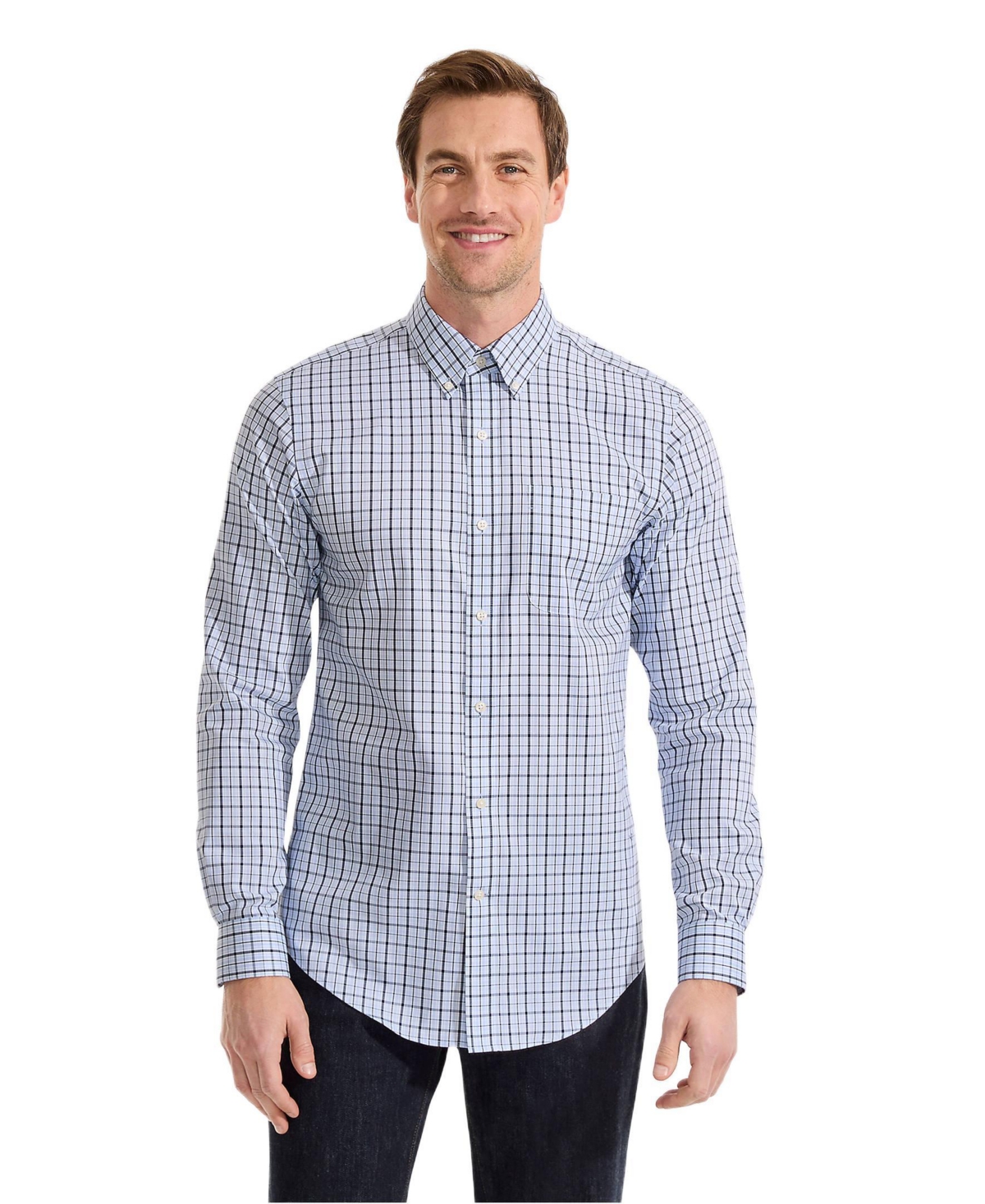 Click here for Lands End Mens Tailored Fit No Iron Solid Supima C... prices