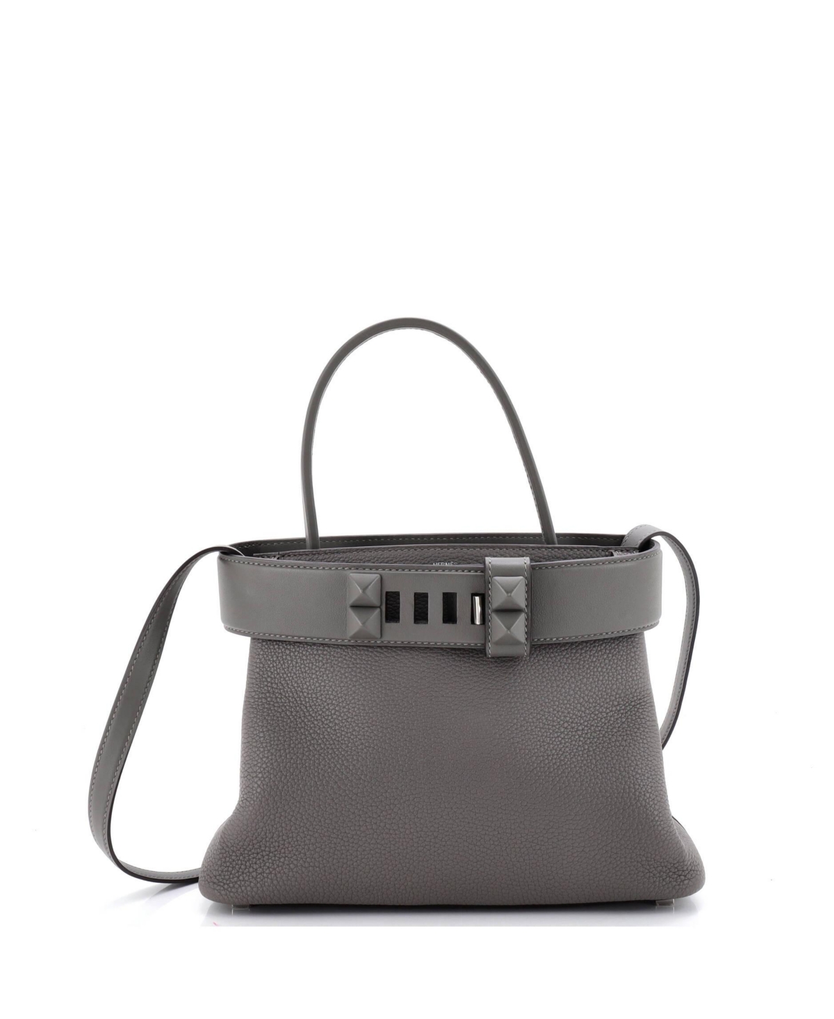Click here for Pre-Owned HERMES Medor Handbag Togo - Grey prices