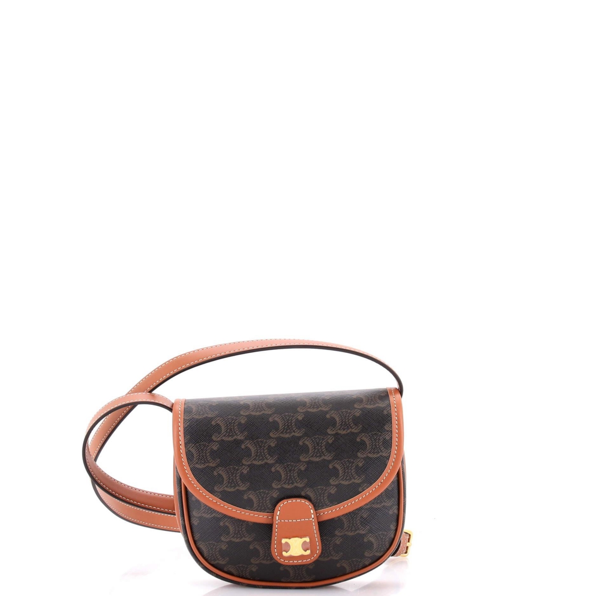Click here for Pre-Owned Celine Mini Besace Flap Bag Triomphe Coa... prices